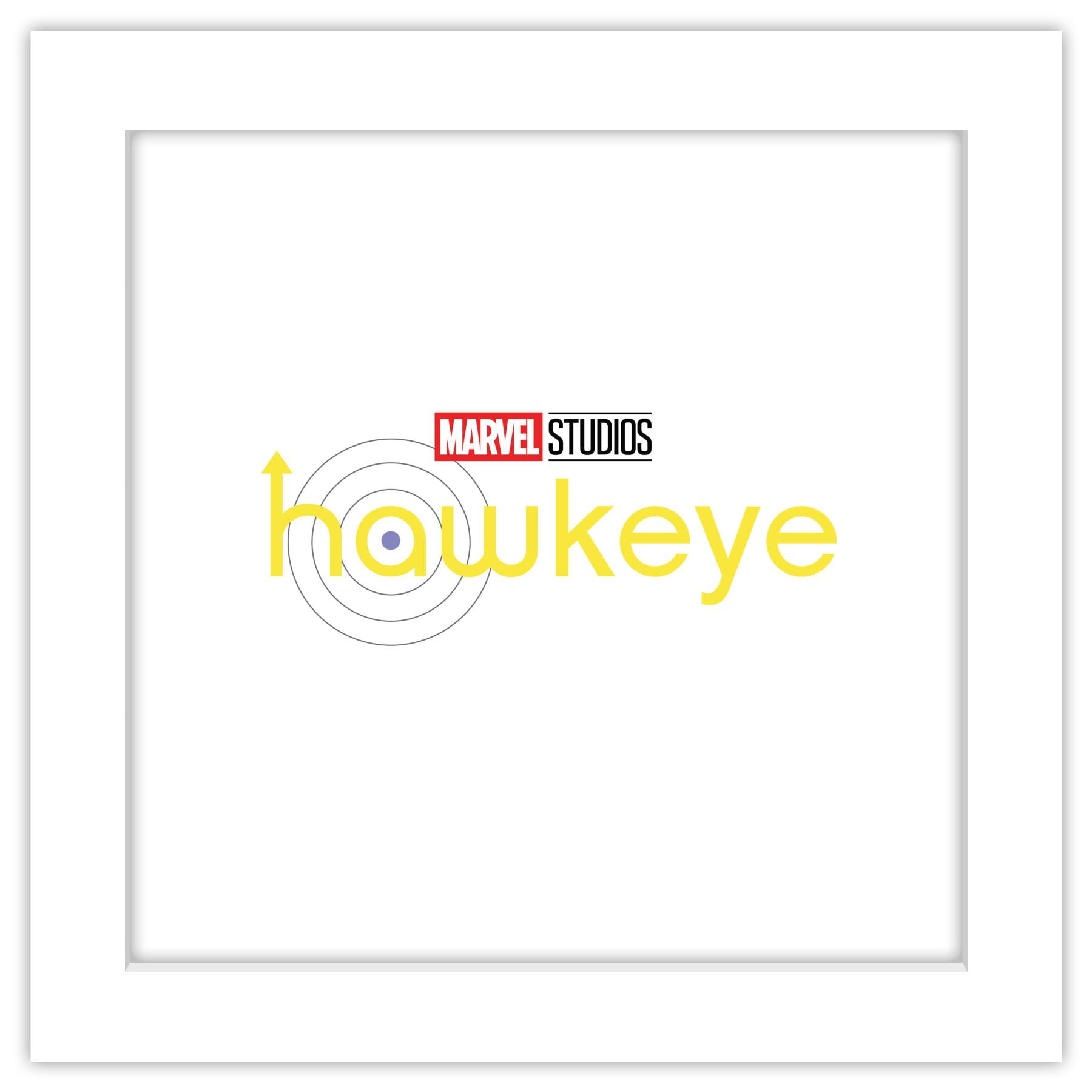 Gallery Pops Marvel Hawkeye - Logo Wall Art, White Framed Version, 12 ...