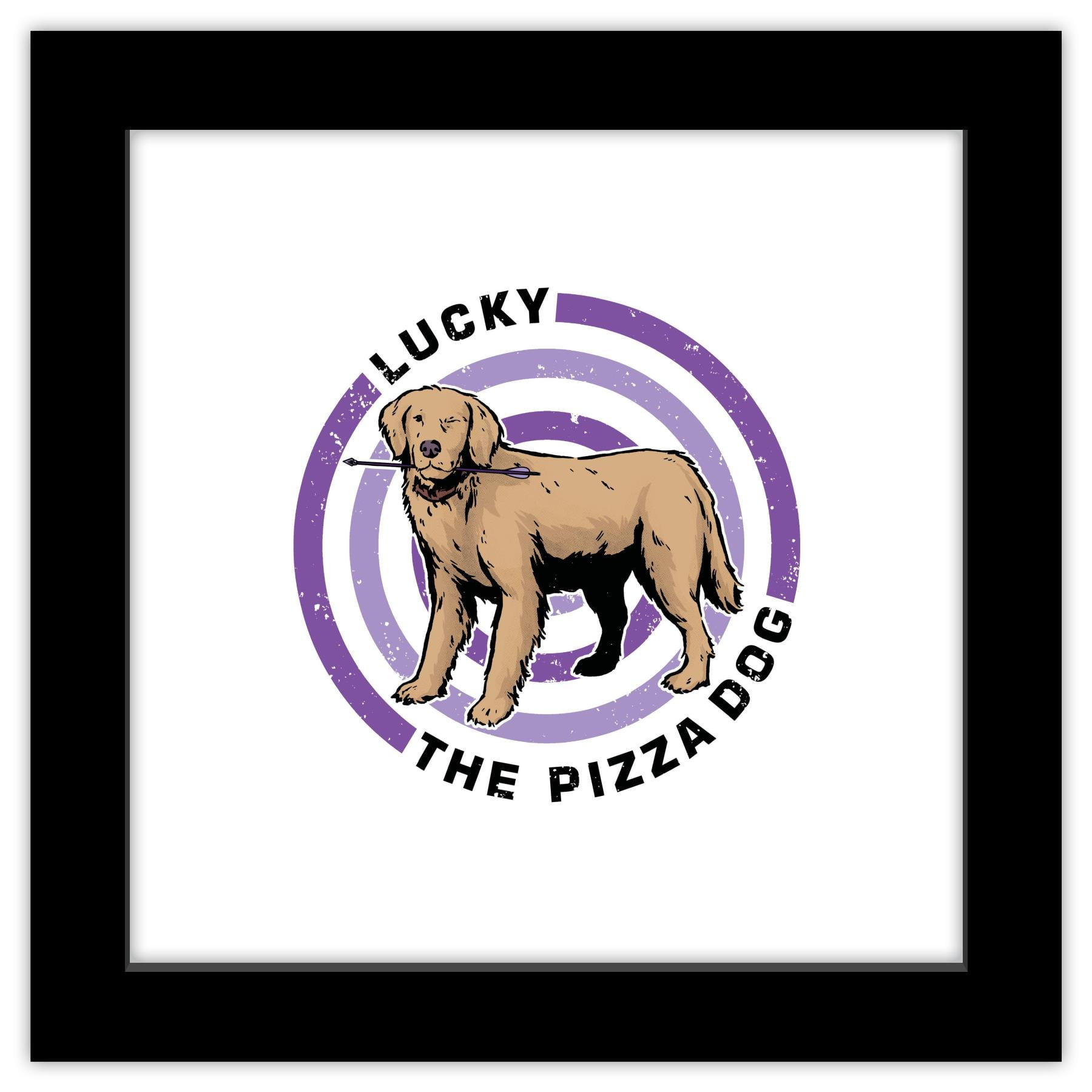 Gallery Pops Marvel Hawkeye - Lucky The Pizza Dog Bullseye Wall Art ...