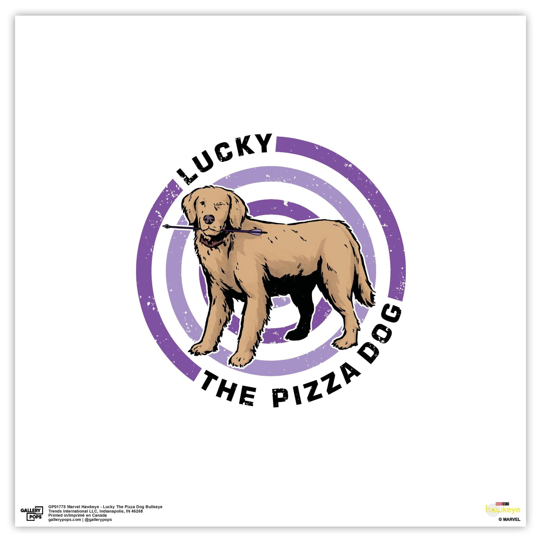 Gallery Pops Marvel Hawkeye - Lucky The Pizza Dog Bullseye Wall Art ...