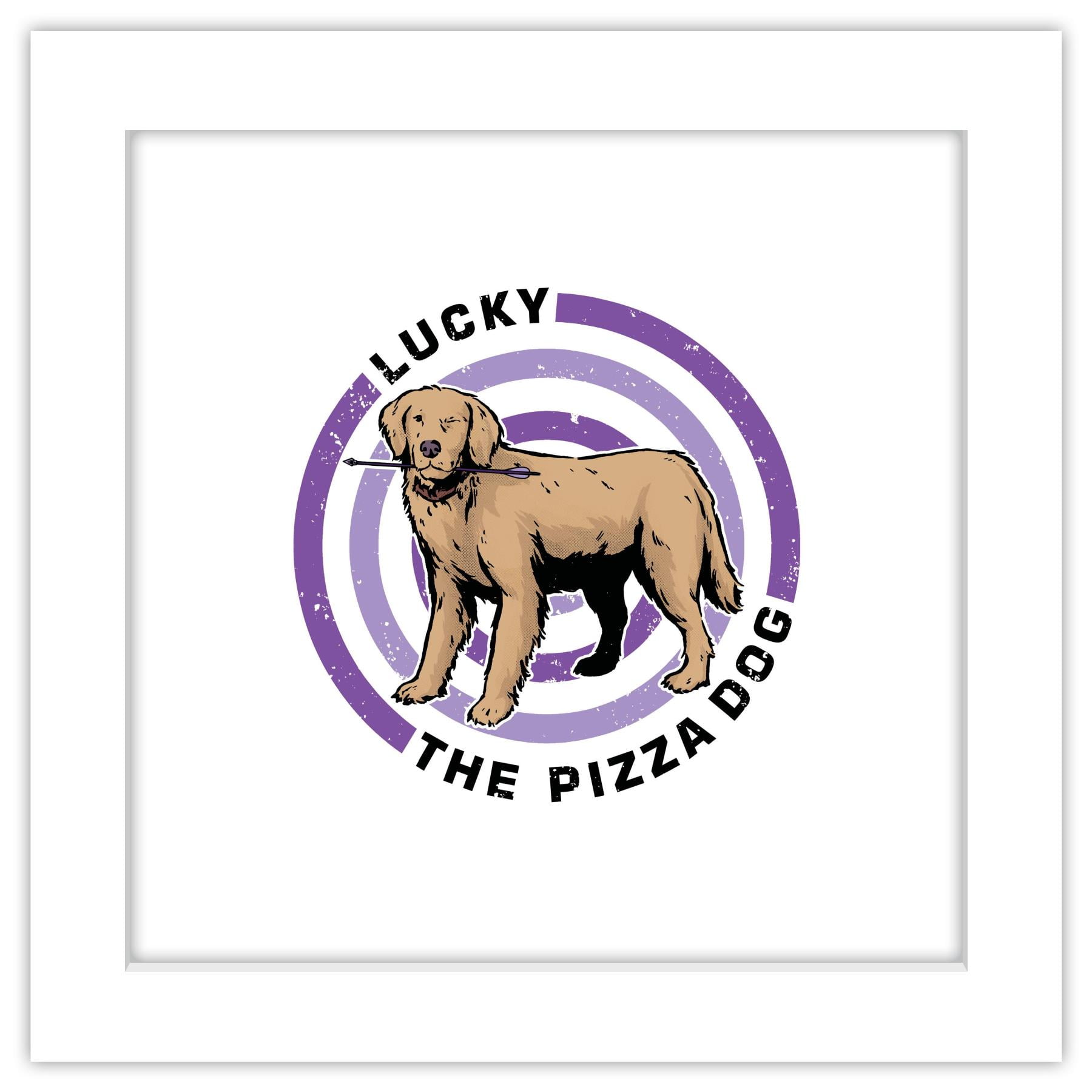 Gallery Pops Marvel Hawkeye - Lucky The Pizza Dog Bullseye Wall Art ...