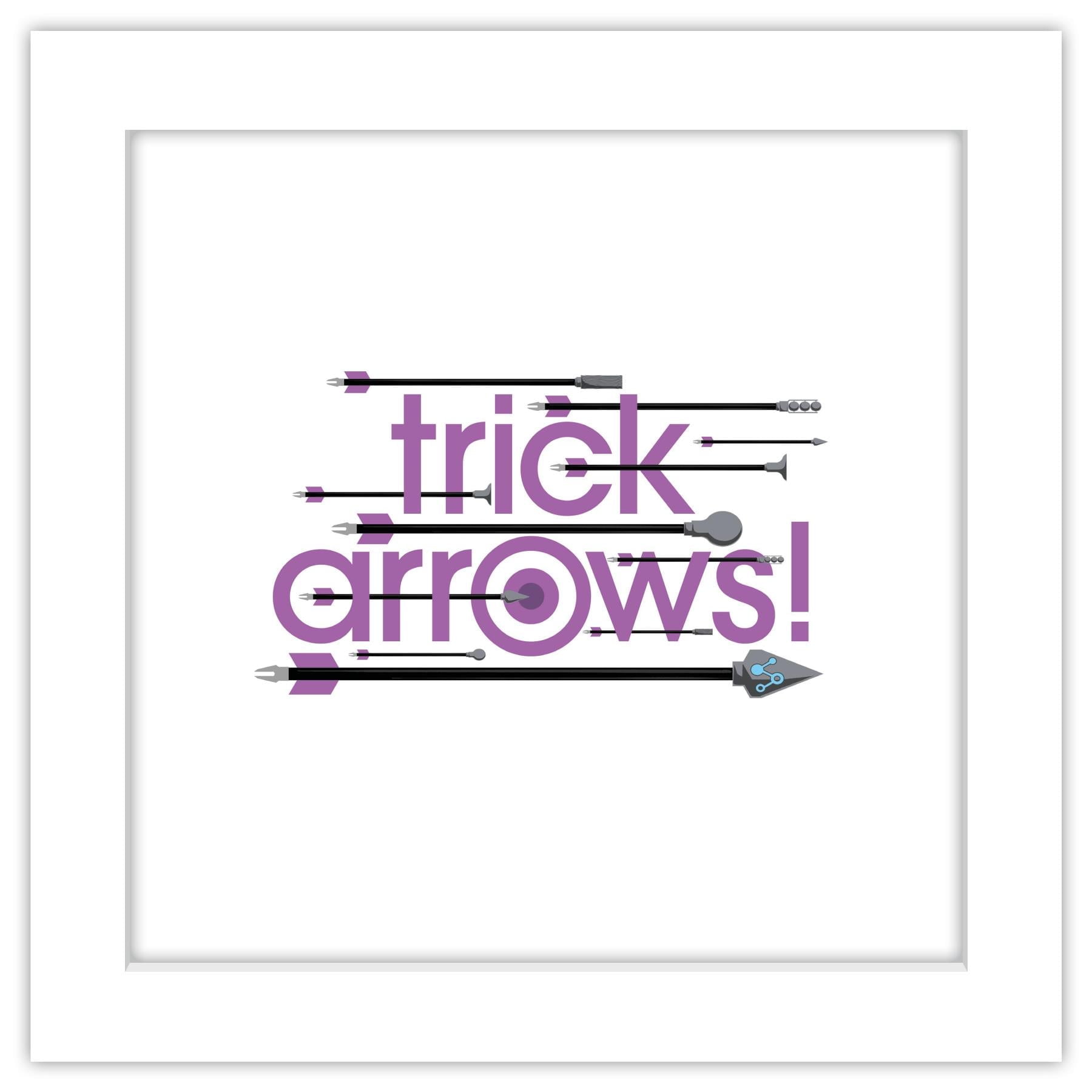 Gallery Pops Marvel Hawkeye - Trick Arrows Wall Art, White Framed ...