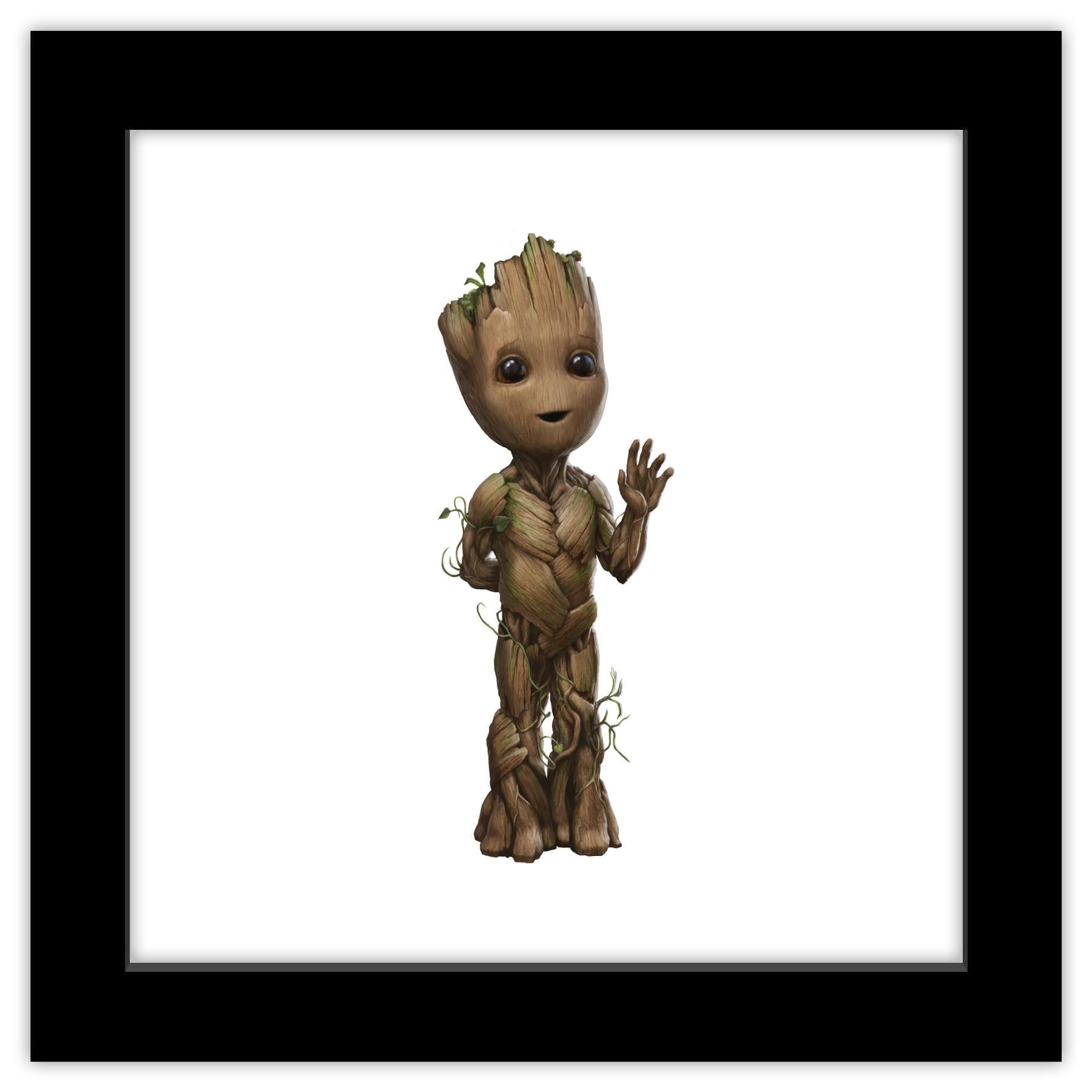 Gallery Pops Marvel I Am Groot - Baby Groot Wall Art, Black Framed ...