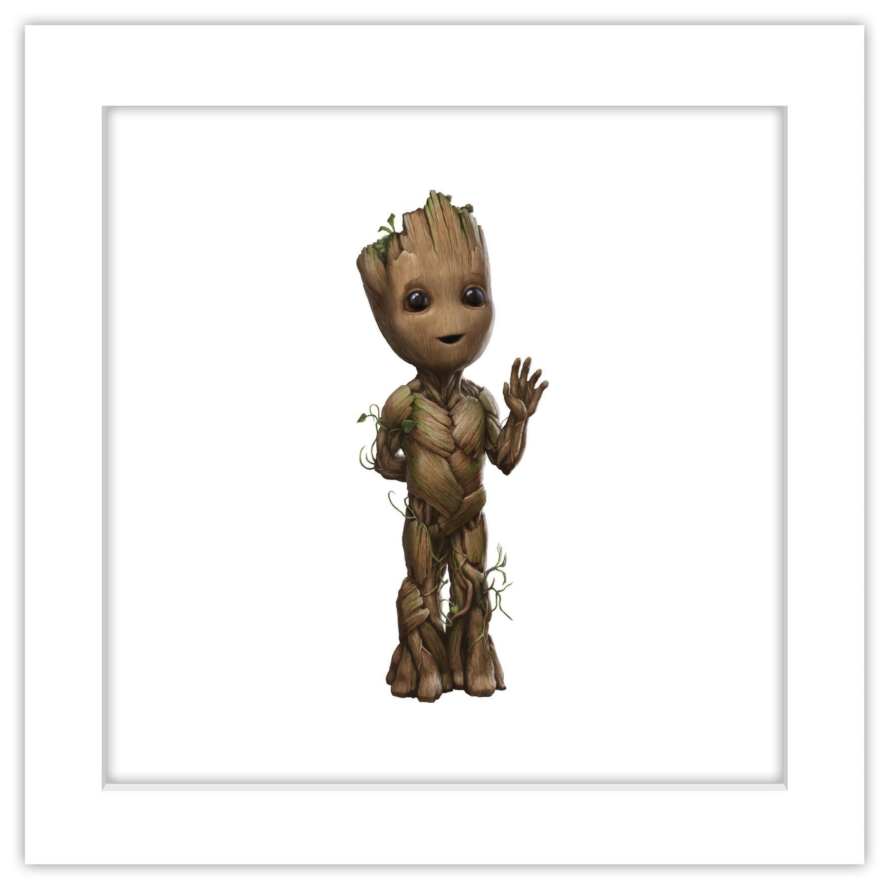 Gallery Pops Marvel I Am Groot - Baby Groot Wall Art, White Framed ...