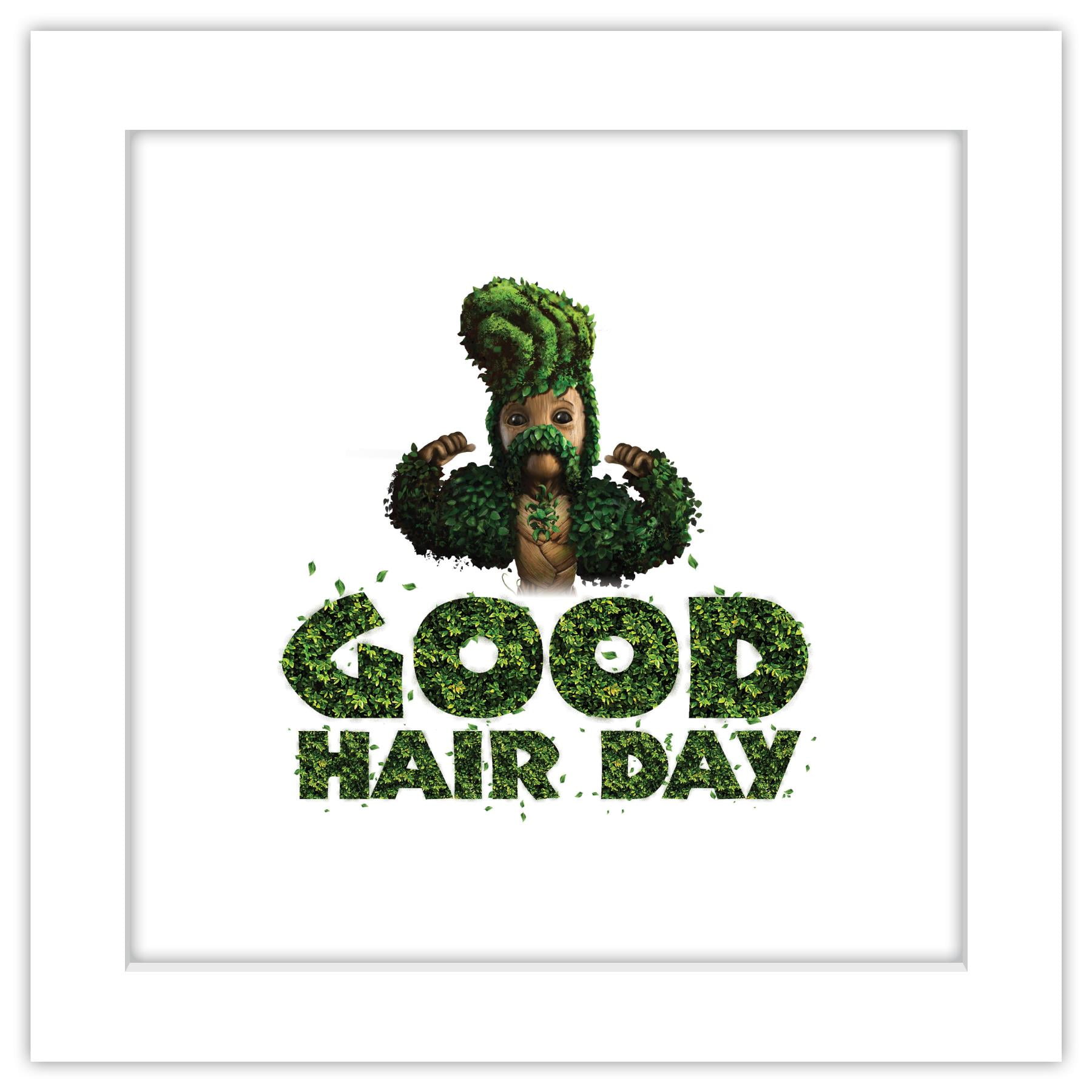 Gallery Pops Marvel I Am Groot - Good Hair Day Wall Art, White Framed ...