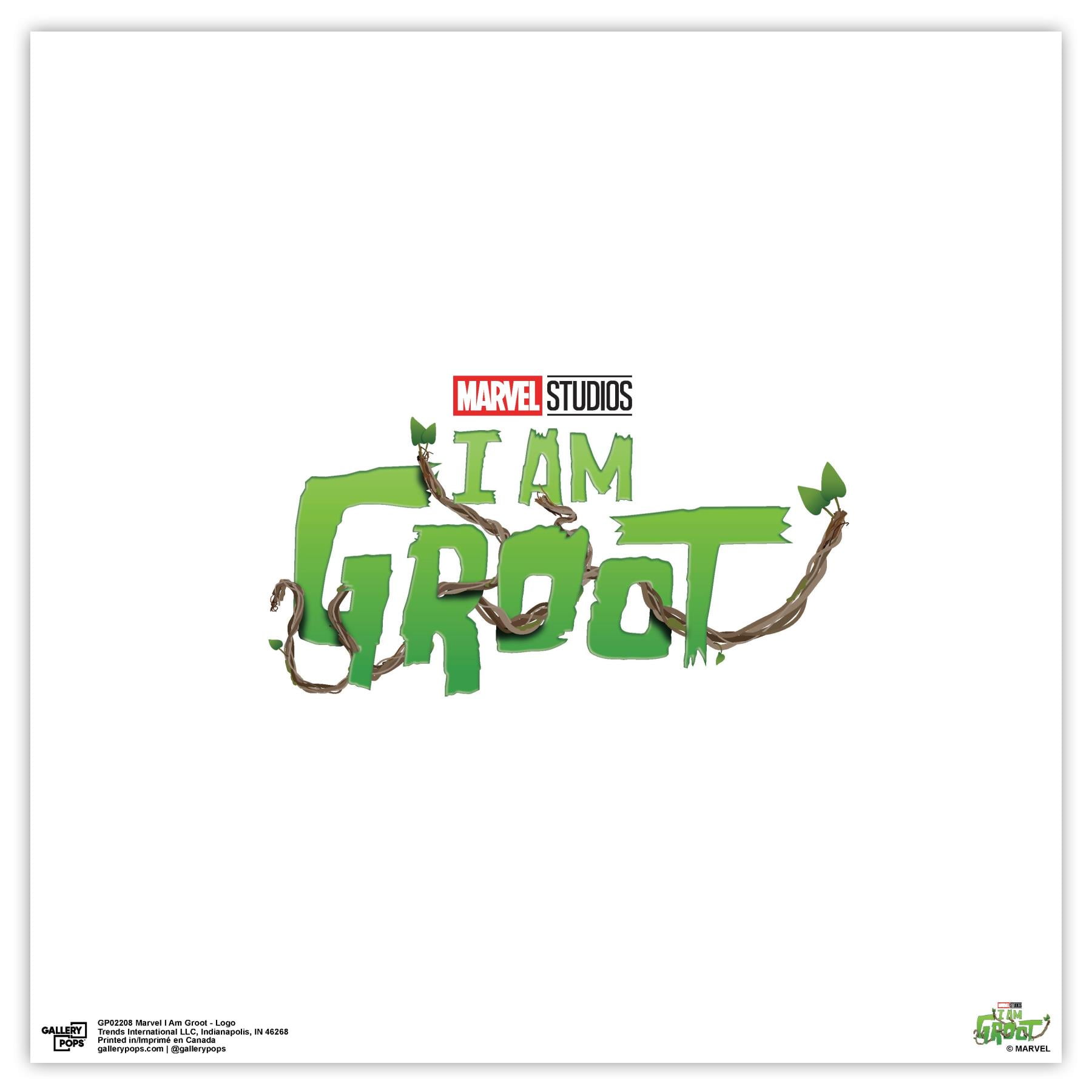Gallery Pops Marvel I Am Groot - Logo Wall Art, Unframed Version, 12" x ...
