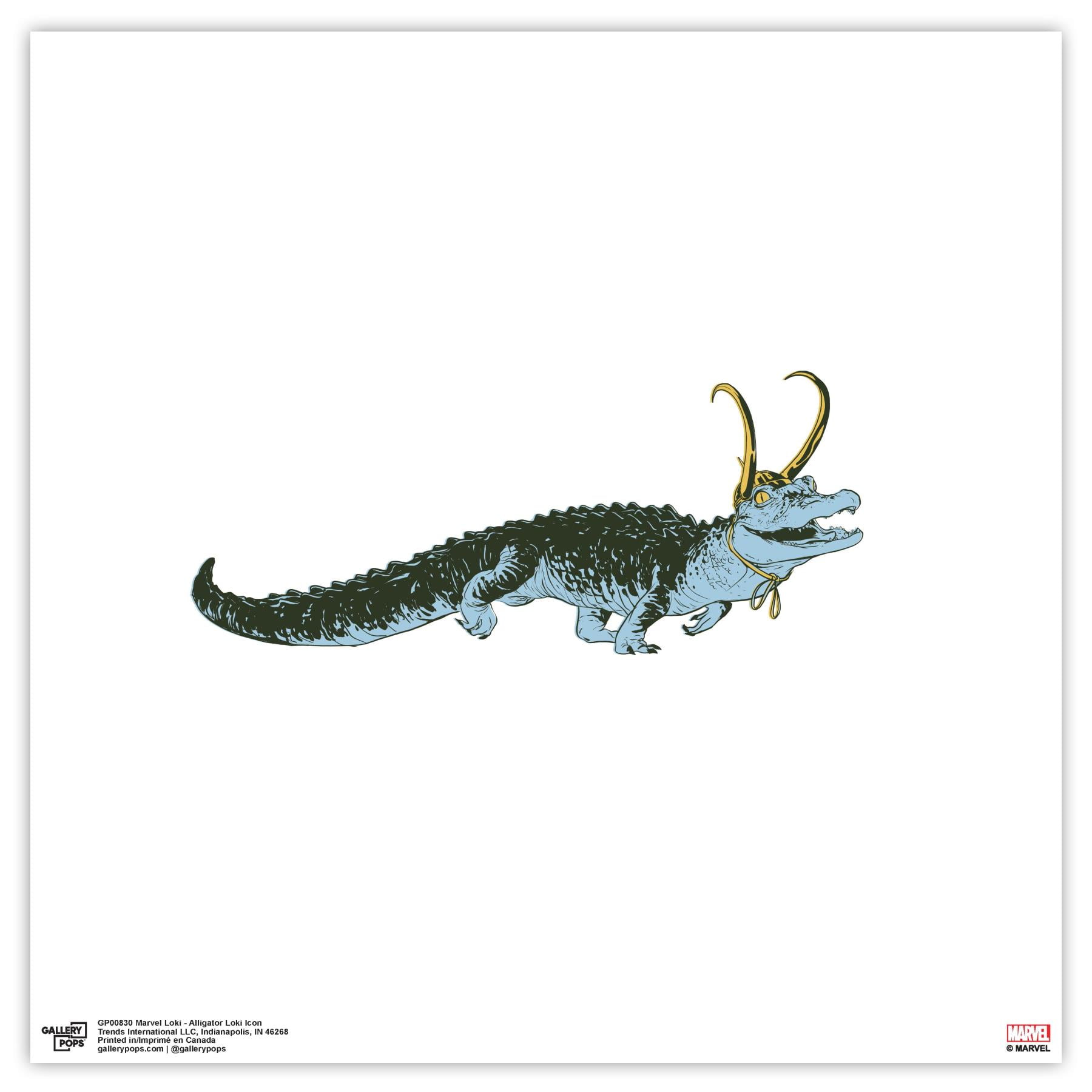 Gallery Pops Marvel Loki - Alligator Loki Icon Wall Art, Unframed ...