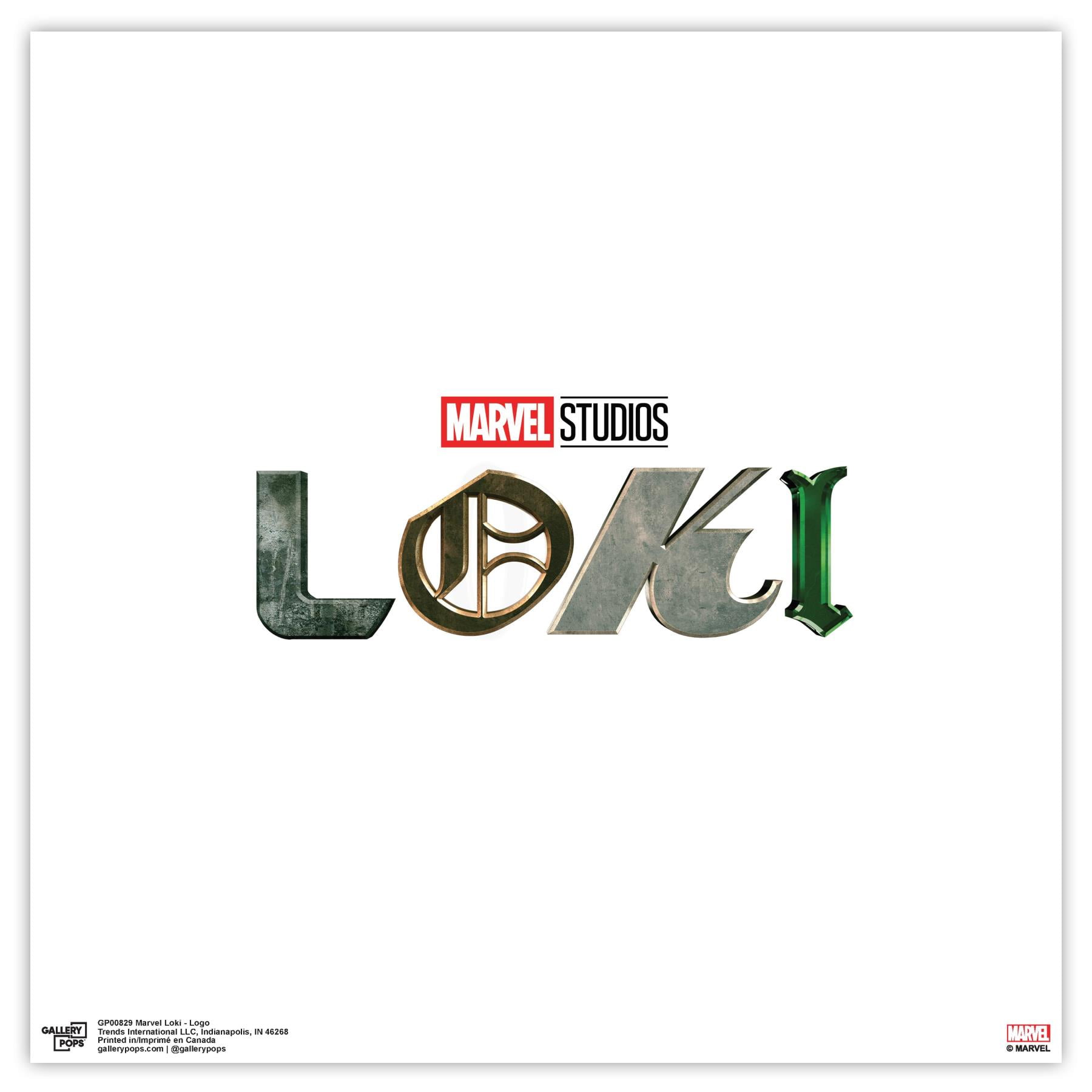 Gallery Pops Marvel Loki - Logo Wall Art, Unframed Version, 12" x 12 ...