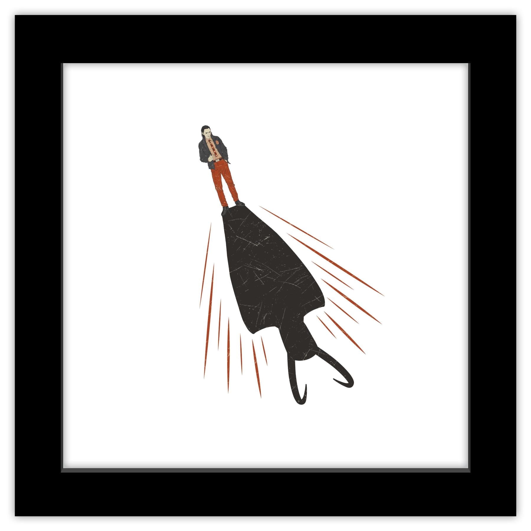 Gallery Pops Marvel Loki - Loki Shadow Wall Art, Black Framed Version ...