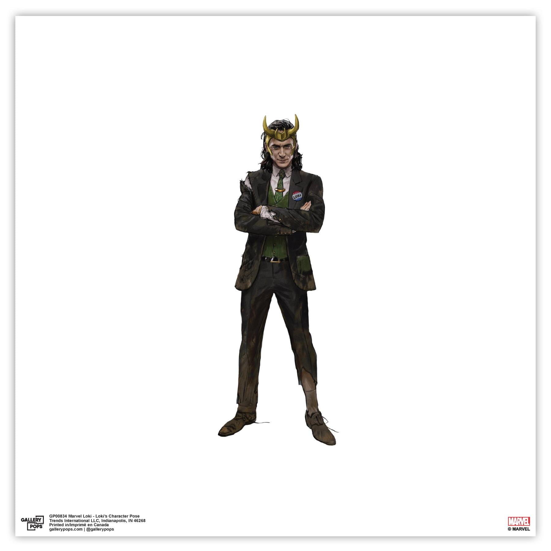 Gallery Pops Marvel Loki - Loki Wall Art, Unframed Version, 12" x 12 ...