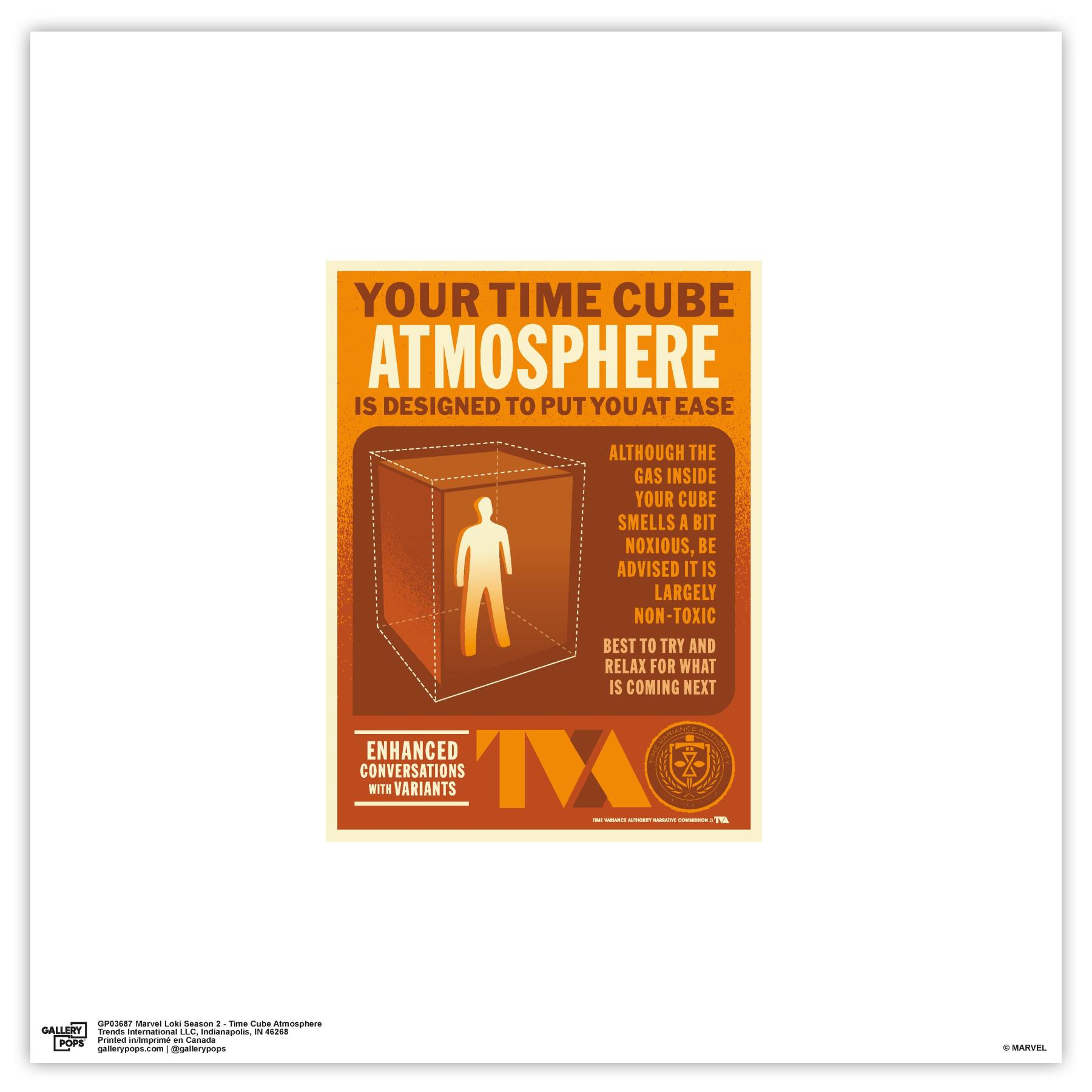 Gallery Pops Marvel Loki (TV Series) - Time Cube Atmosphere Wall Art ...