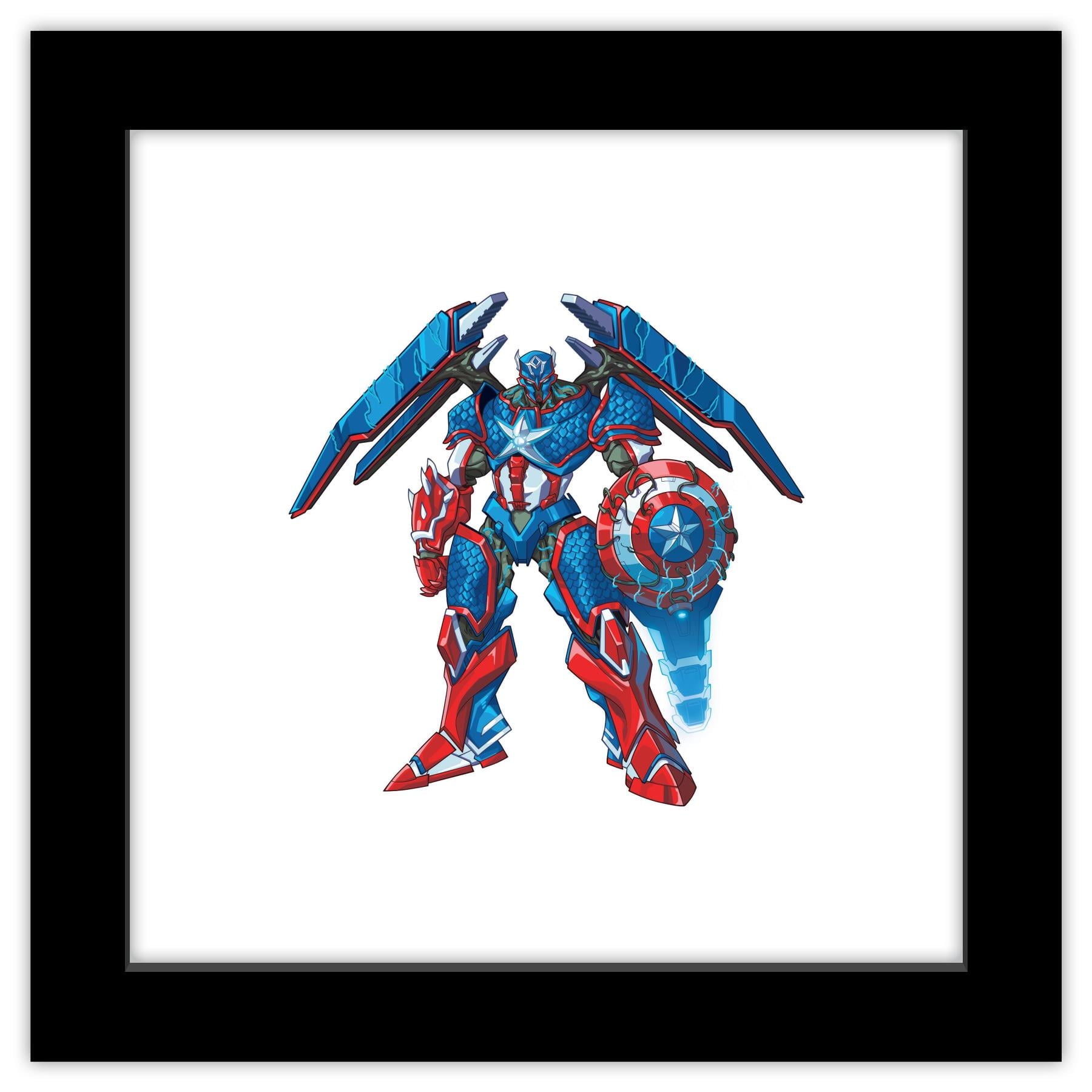 Gallery Pops Marvel Mech Strike: Monster Hunters - Captain America Wall ...