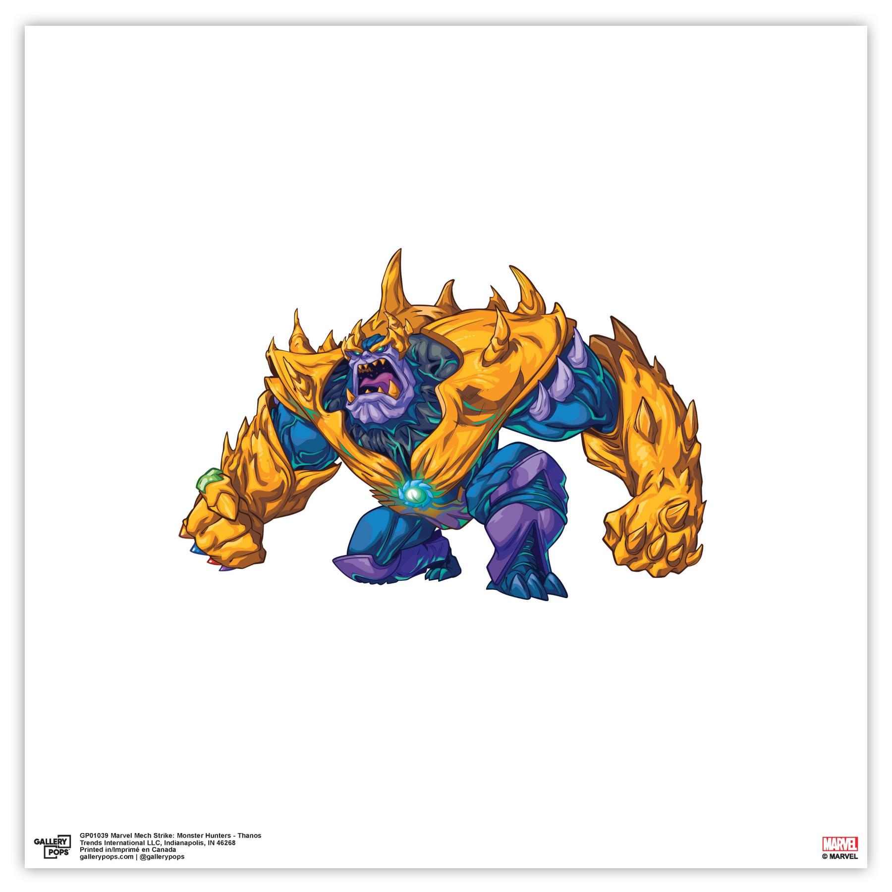 Gallery Pops Marvel Mech Strike: Monster Hunters - Thanos Wall Art ...