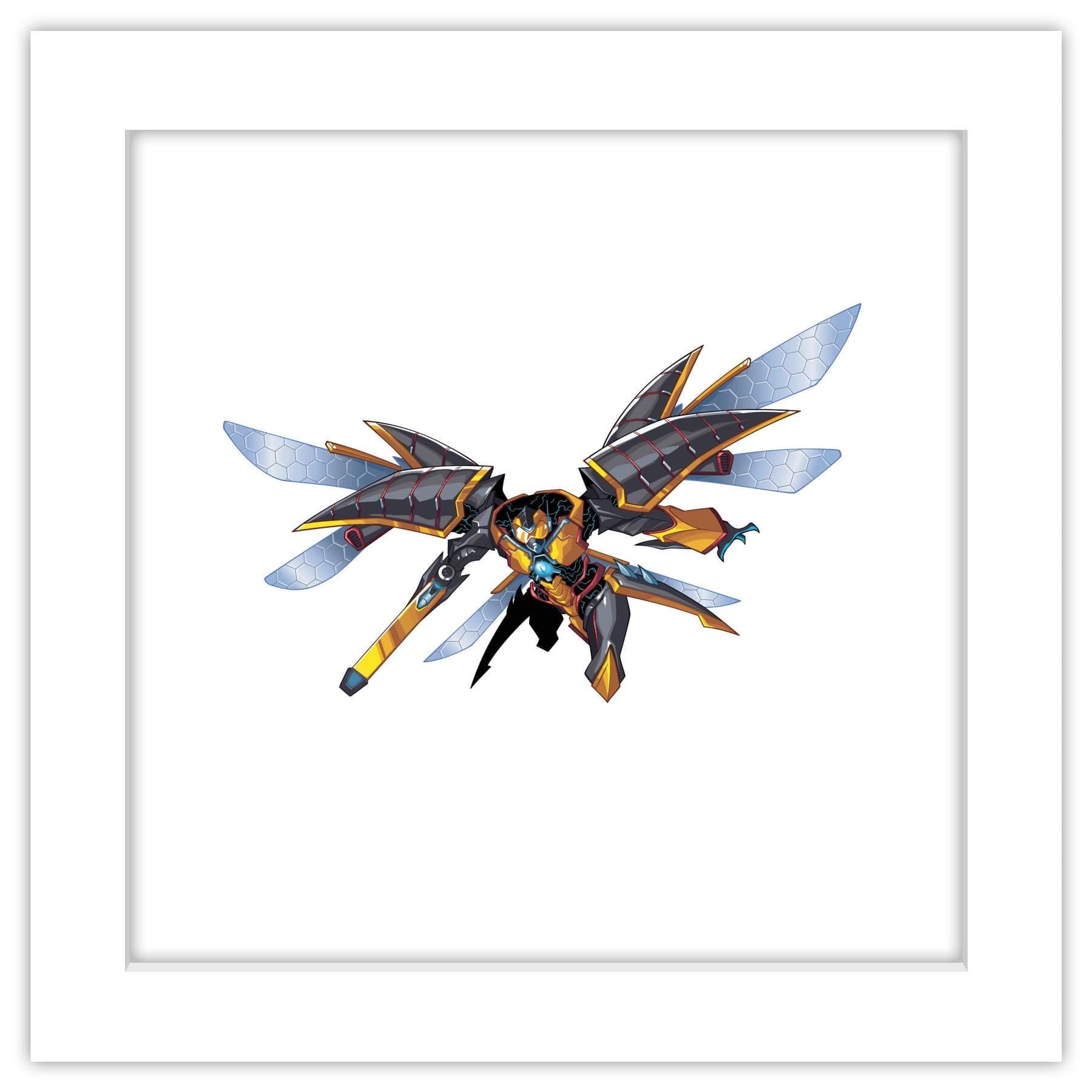 Gallery Pops Marvel Mech Strike: Monster Hunters - Wasp Wall Art, White ...
