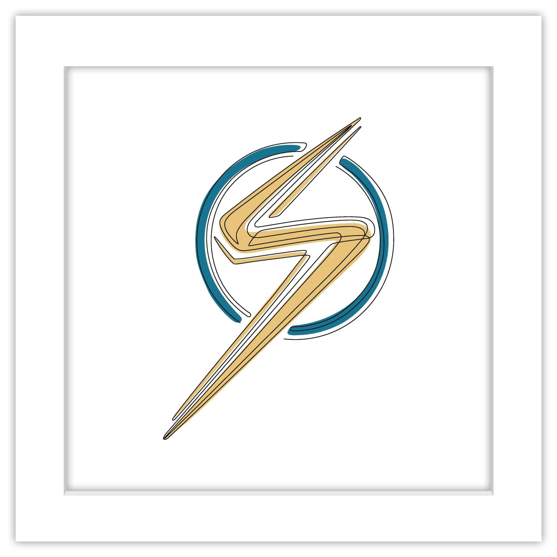 Gallery Pops Marvel Ms. Marvel - Icon Pencil Sketch Wall Art, White ...
