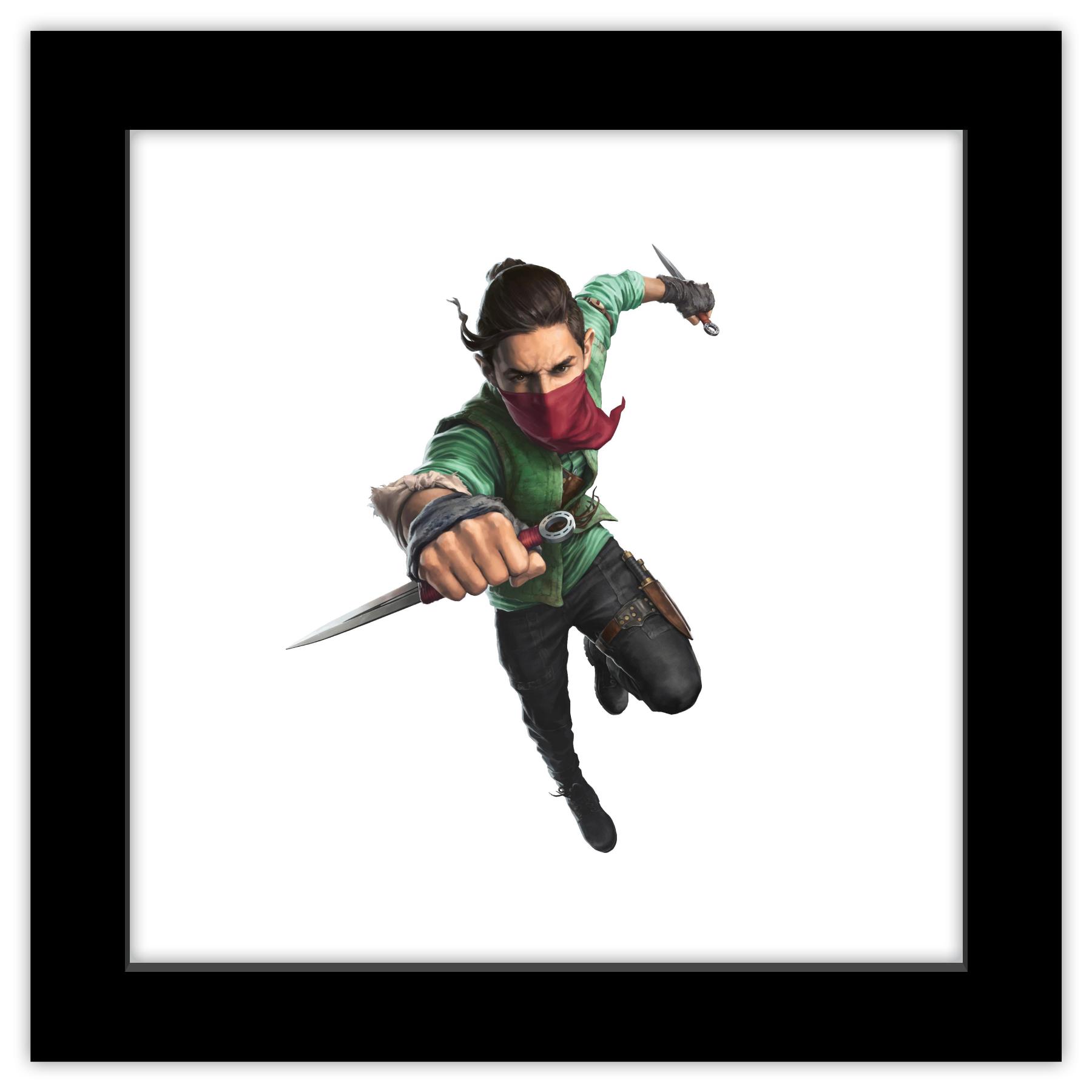 Gallery Pops Marvel Ms. Marvel - Red Dagger Wall Art, Black Framed ...