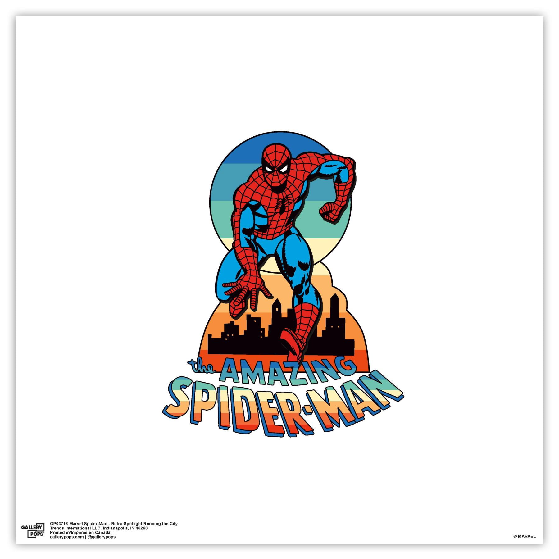 Gallery Pops Marvel Spider-Man - Retro Spotlight Running the City Wall ...