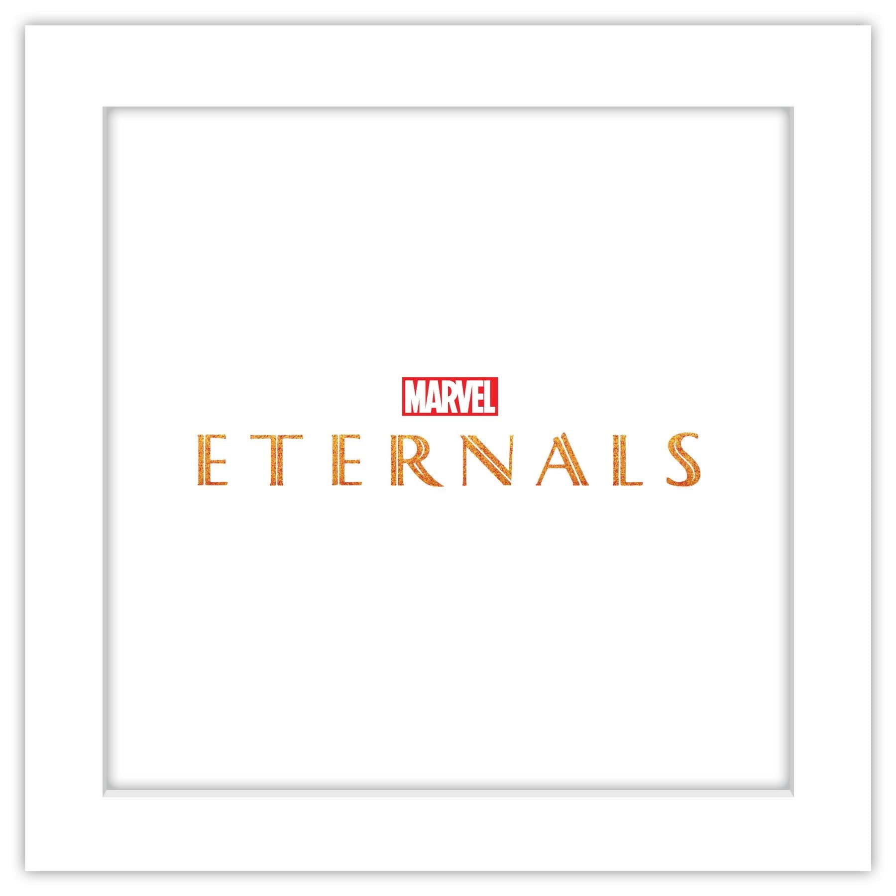Gallery Pops Marvel The Eternals - Logo Wall Art, White Framed Version ...