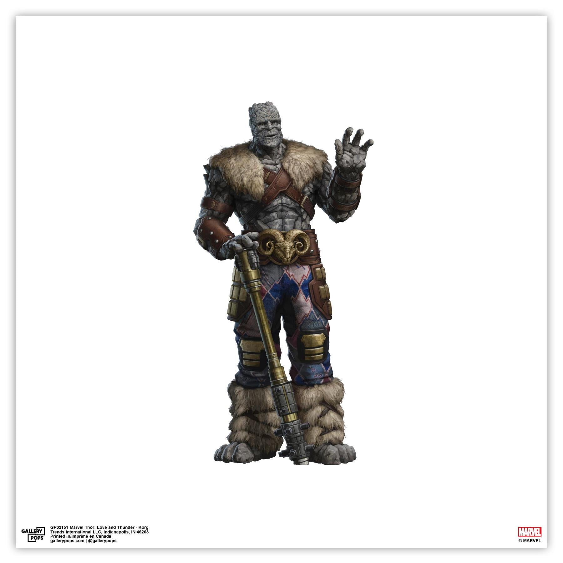Gallery Pops Marvel Thor: Love and Thunder - Korg Wall Art, Unframed ...