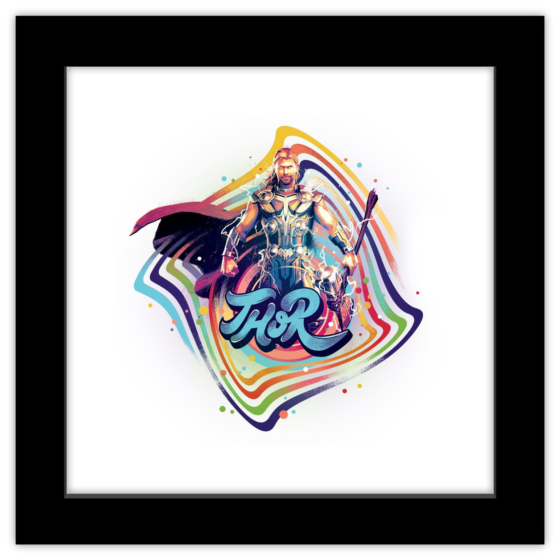 Gallery Pops Marvel Thor: Love and Thunder - Thor Rainbow Badge Wall ...