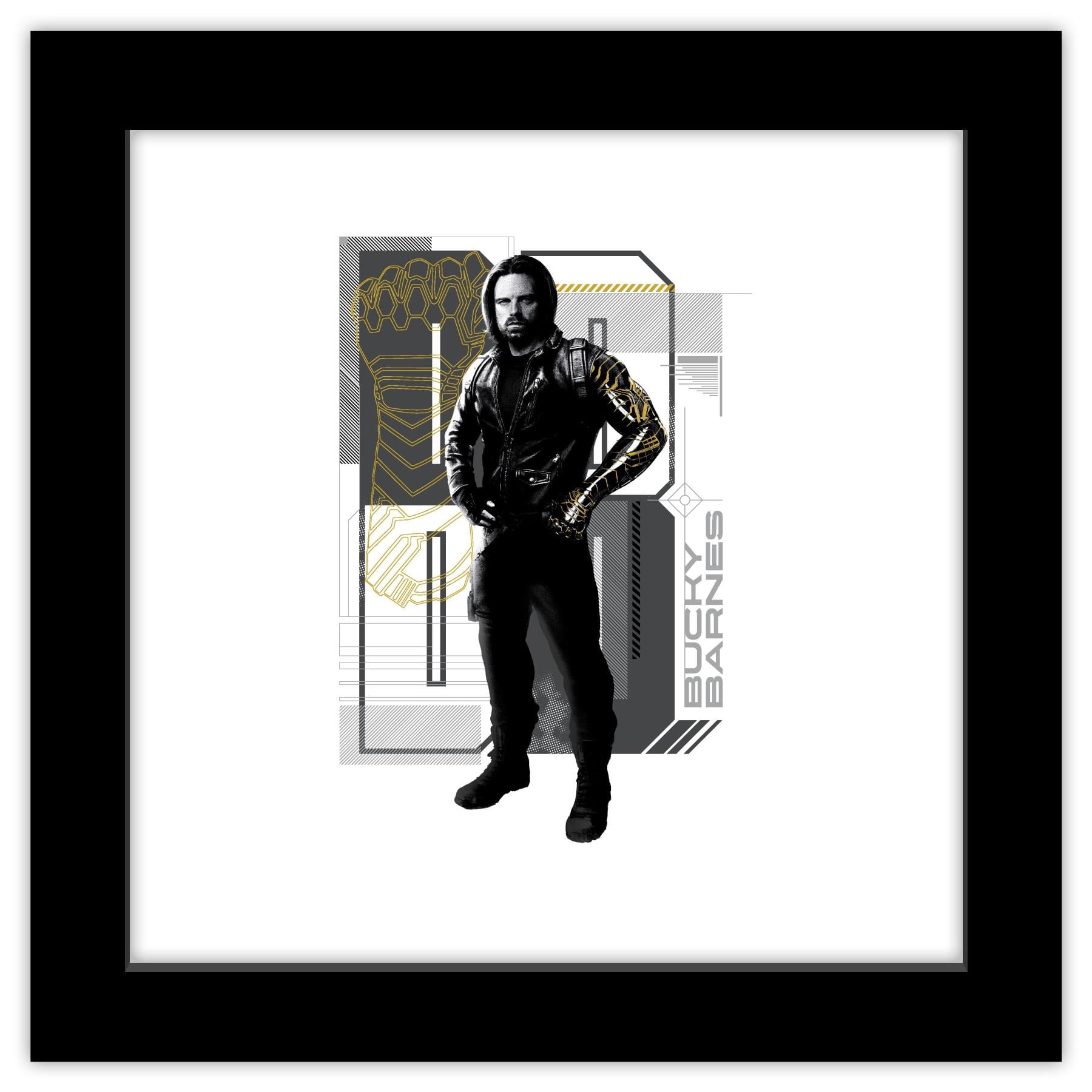 Gallery Pops Marvel Thunderbolts - Bucky Barnes Wall Art, Black Framed ...