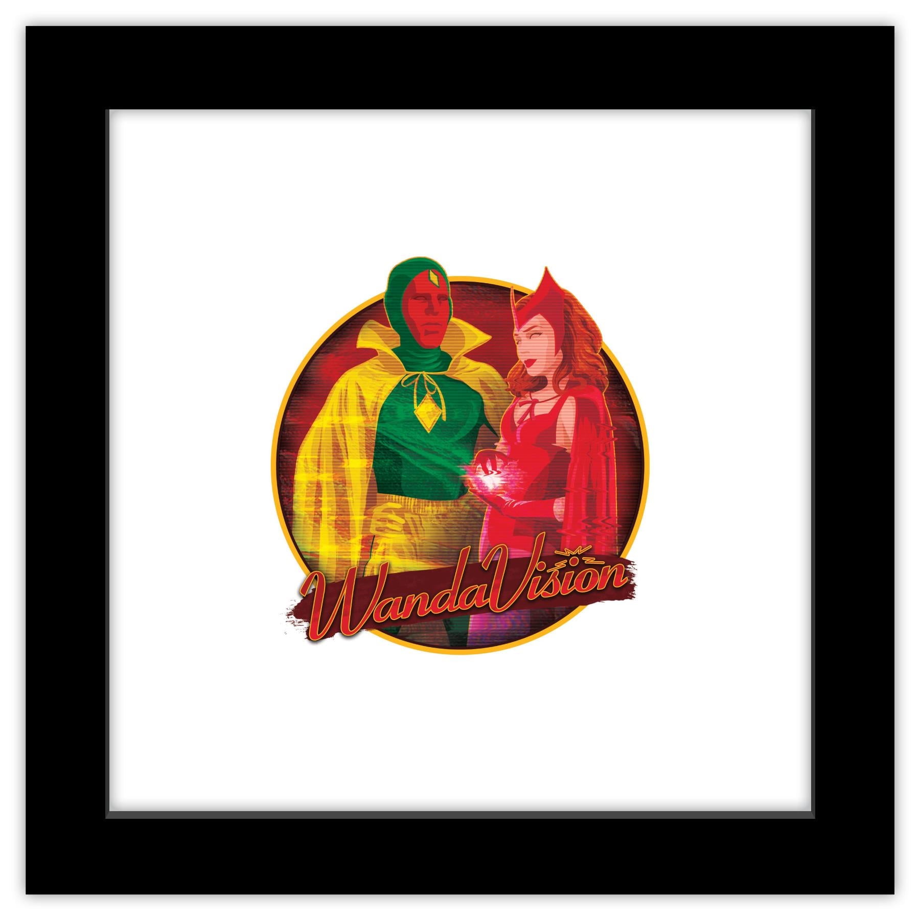Gallery Pops Marvel WandaVision - Scarlet Witch and Vision Badge Wall ...