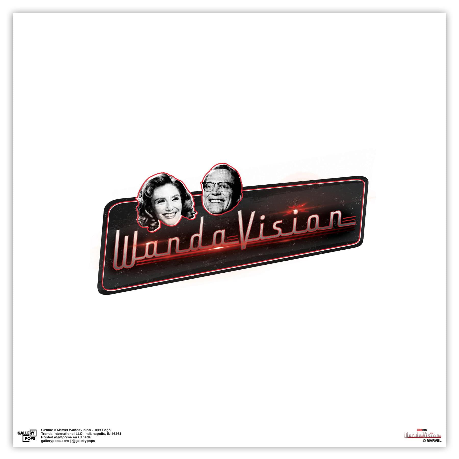 Gallery Pops Marvel WandaVision - Text Logo Wall Art, Unframed Version ...