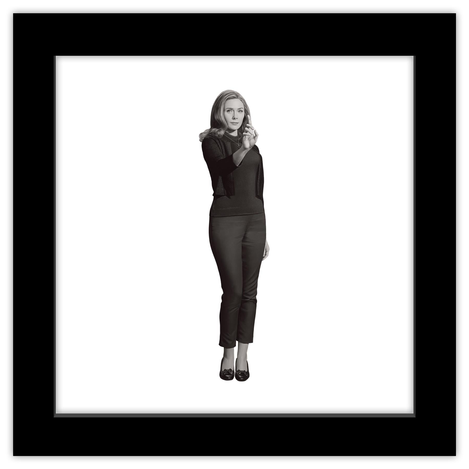 Gallery Pops Marvel WandaVision - Wanda Maximoff Wall Art, Black Framed ...