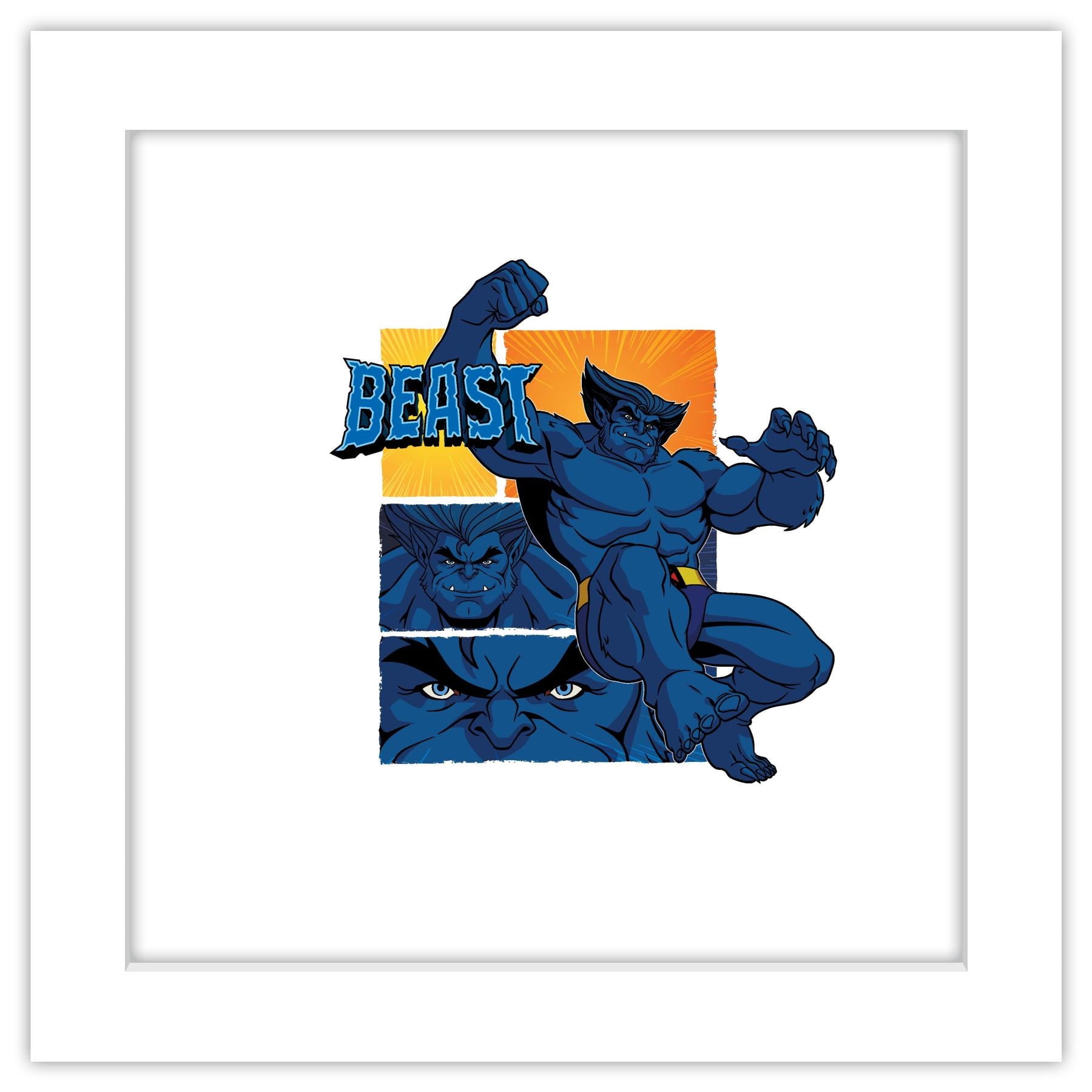 Gallery Pops Marvel X-Men '97 - Beast Frame Break Wall Art, White ...