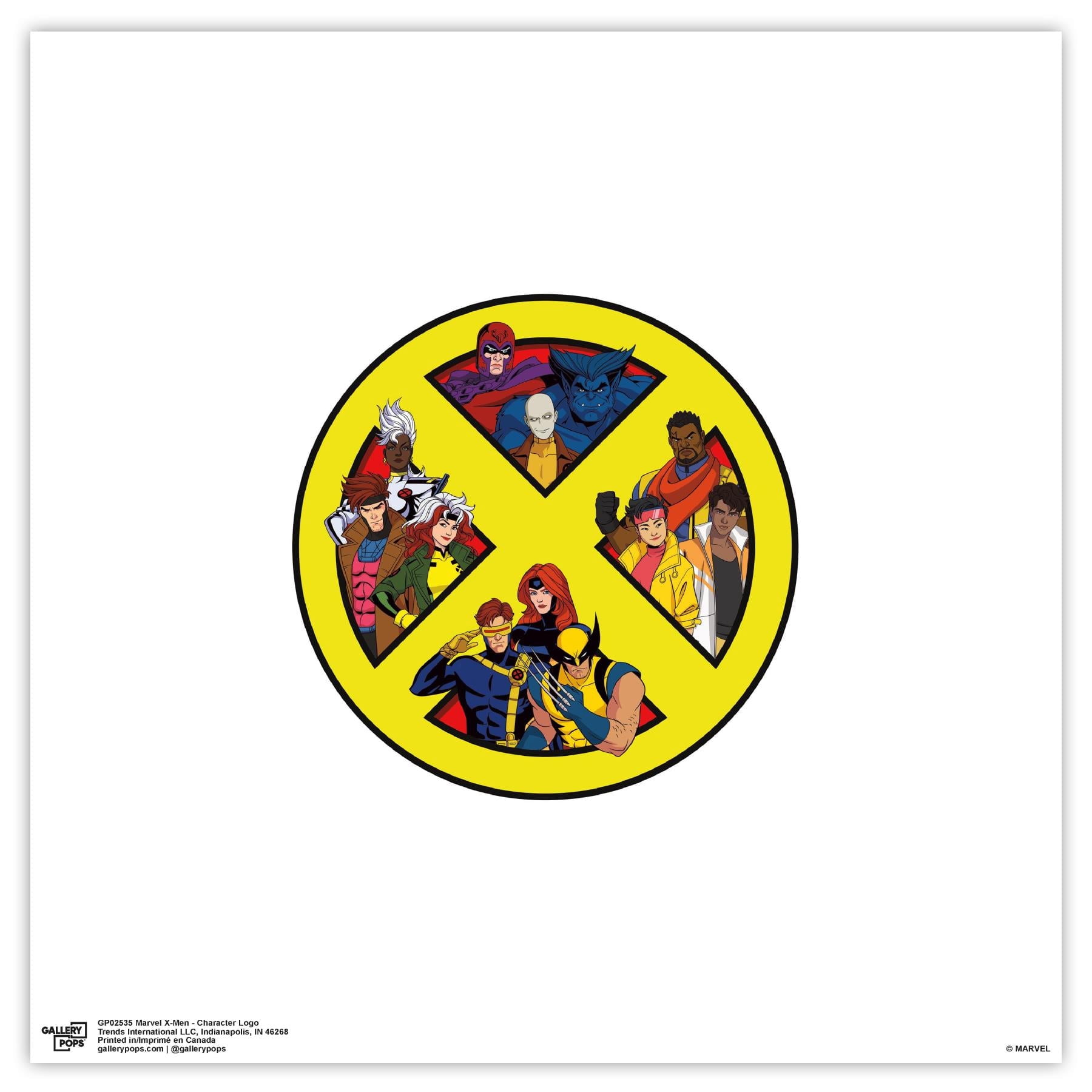 Gallery Pops Marvel X-Men '97 - Character Logo Wall Art, Unframed ...