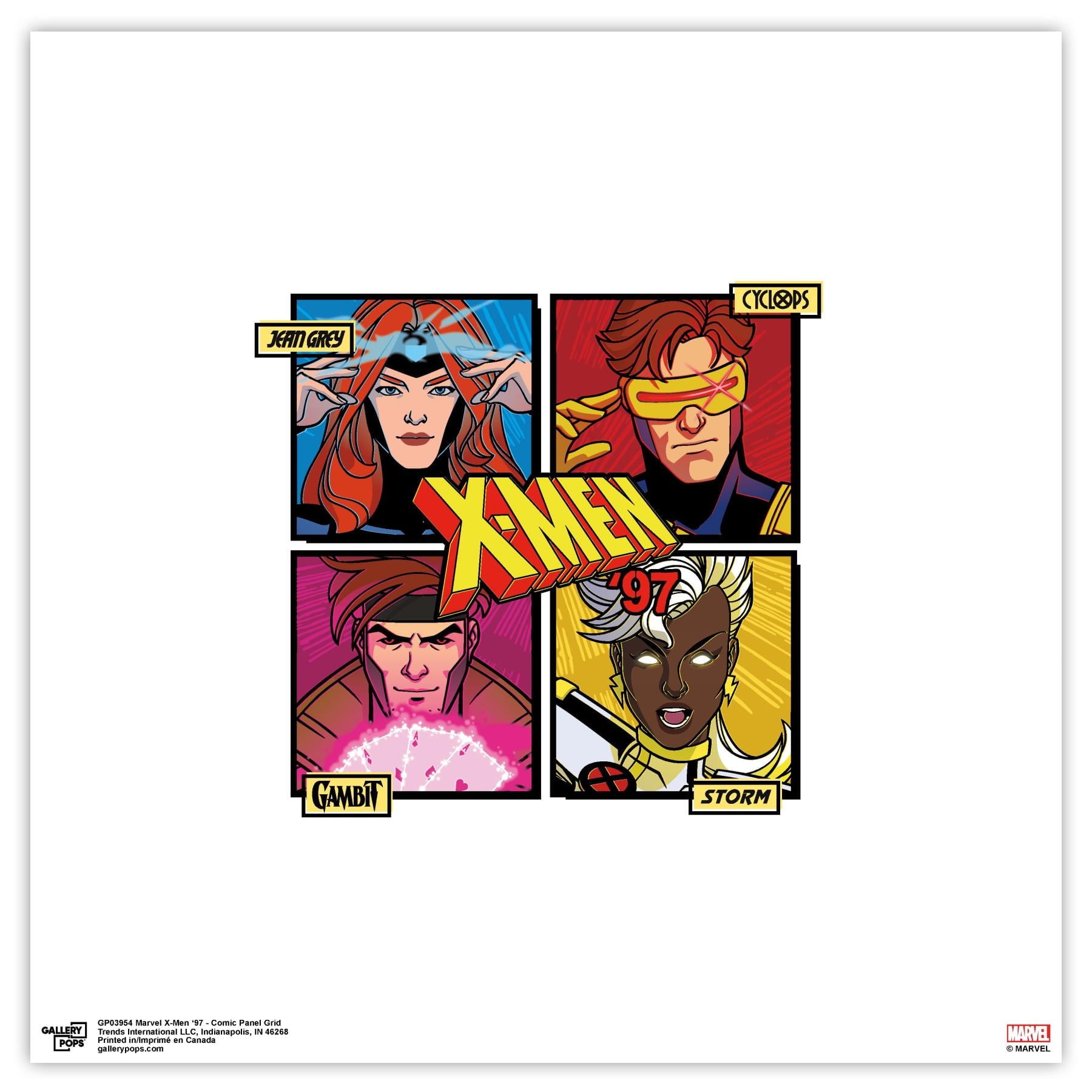 Gallery Pops Marvel X-Men '97 - Comic Panel Grid Wall Art, Unframed ...