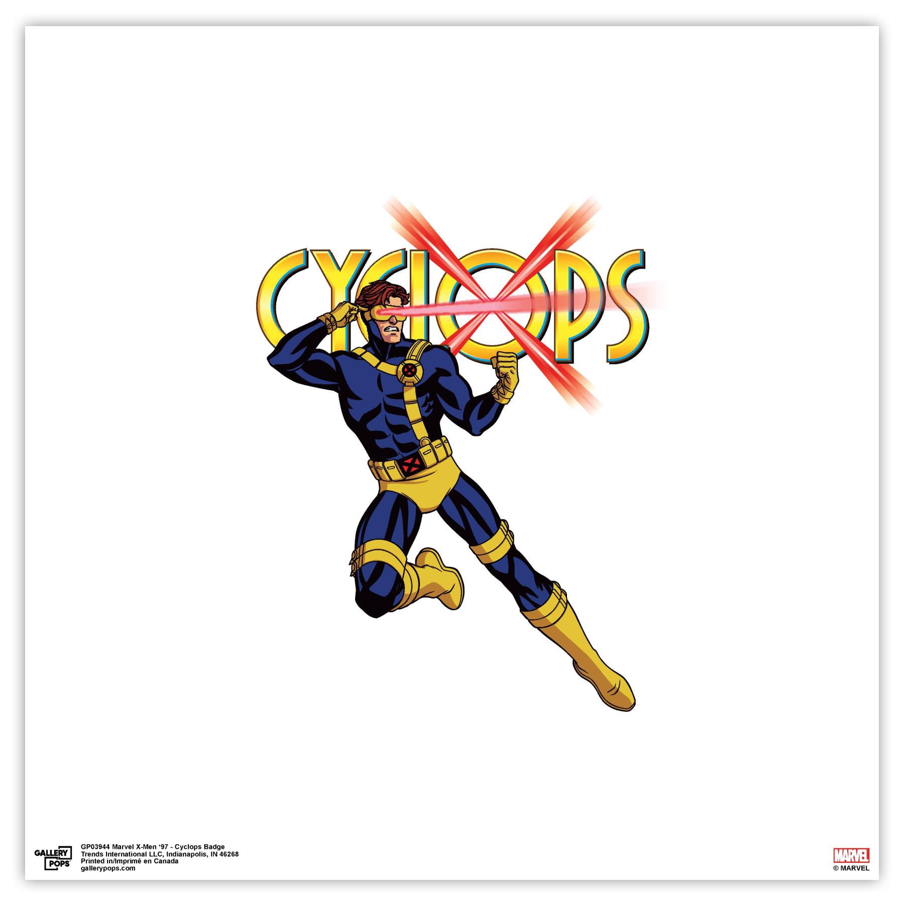 Gallery Pops Marvel X-Men '97 - Cyclops Badge Wall Art, Unframed ...