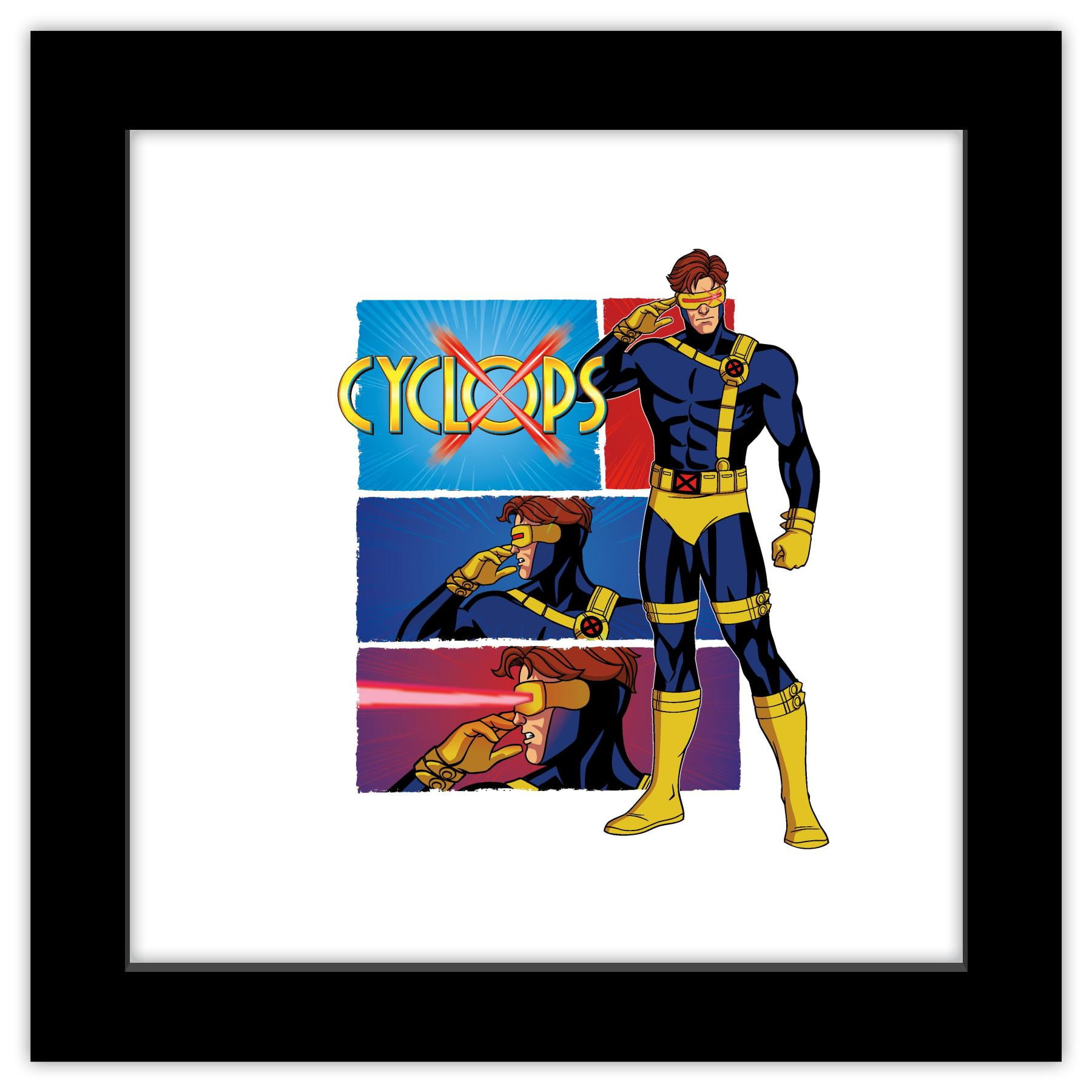 Gallery Pops Marvel X-Men '97 - Cyclops Frame Break Wall Art, Black ...