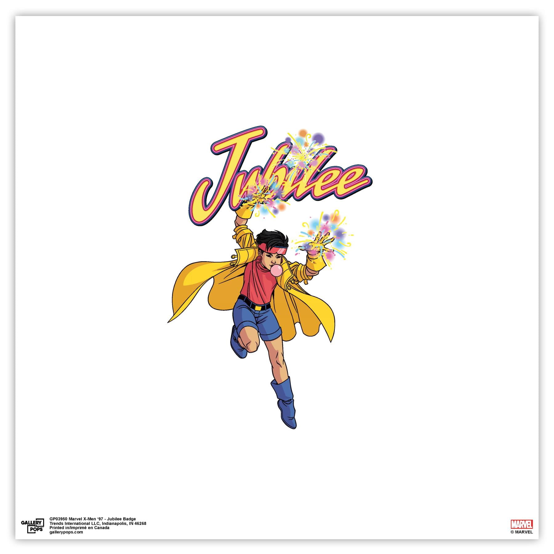 Gallery Pops Marvel X-Men '97 - Jubilee Badge Wall Art, Unframed ...