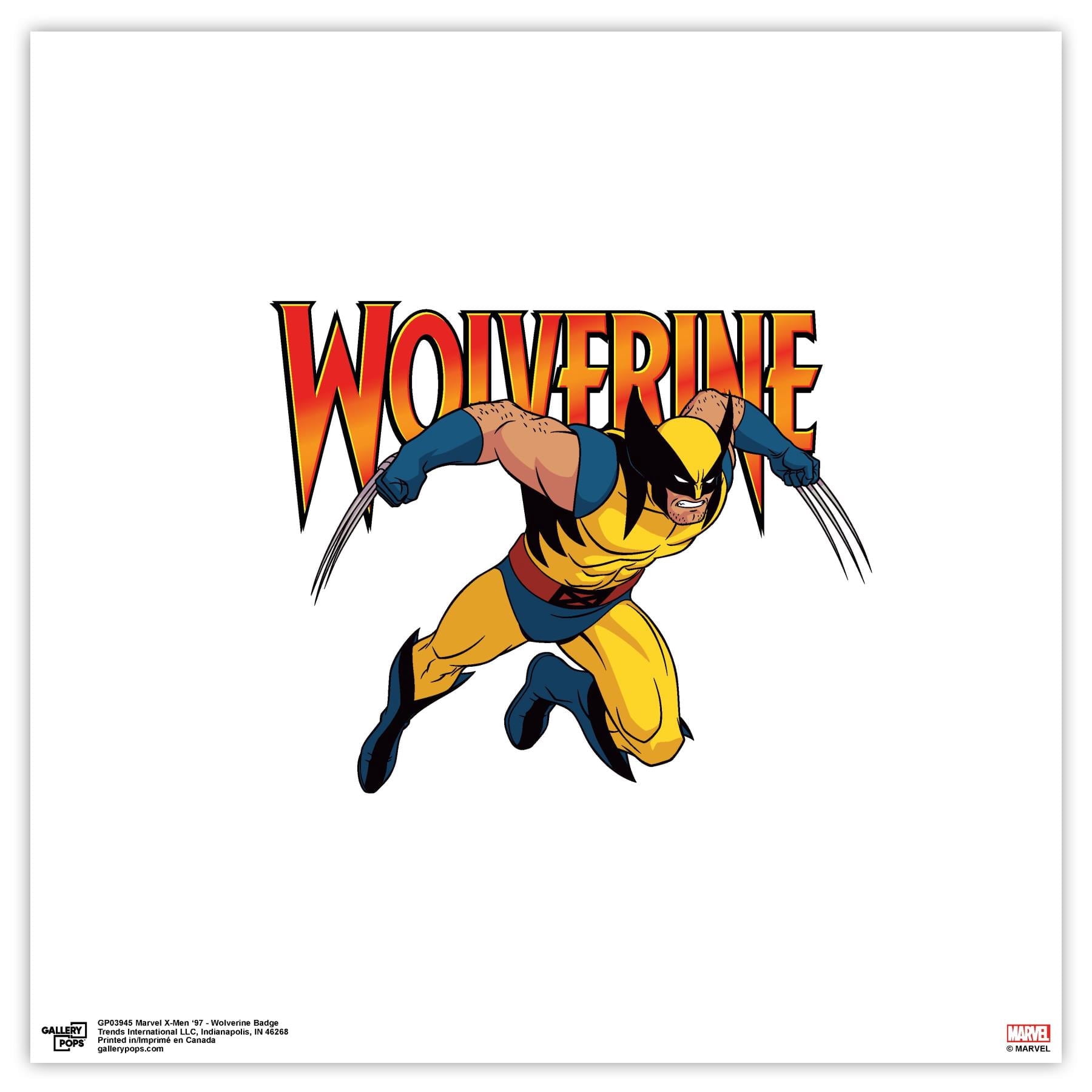 Gallery Pops Marvel X-Men '97 - Wolverine Badge Wall Art, Unframed ...