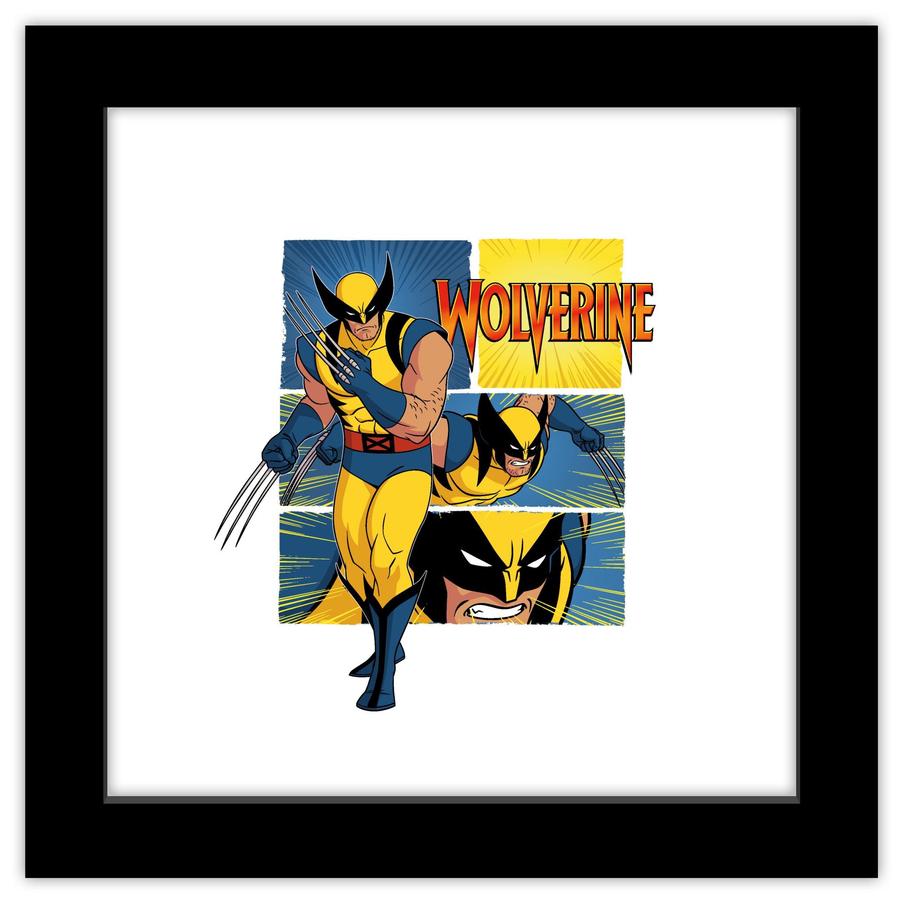 Gallery Pops Marvel X-Men '97 - Wolverine Frame Break Wall Art, Black ...