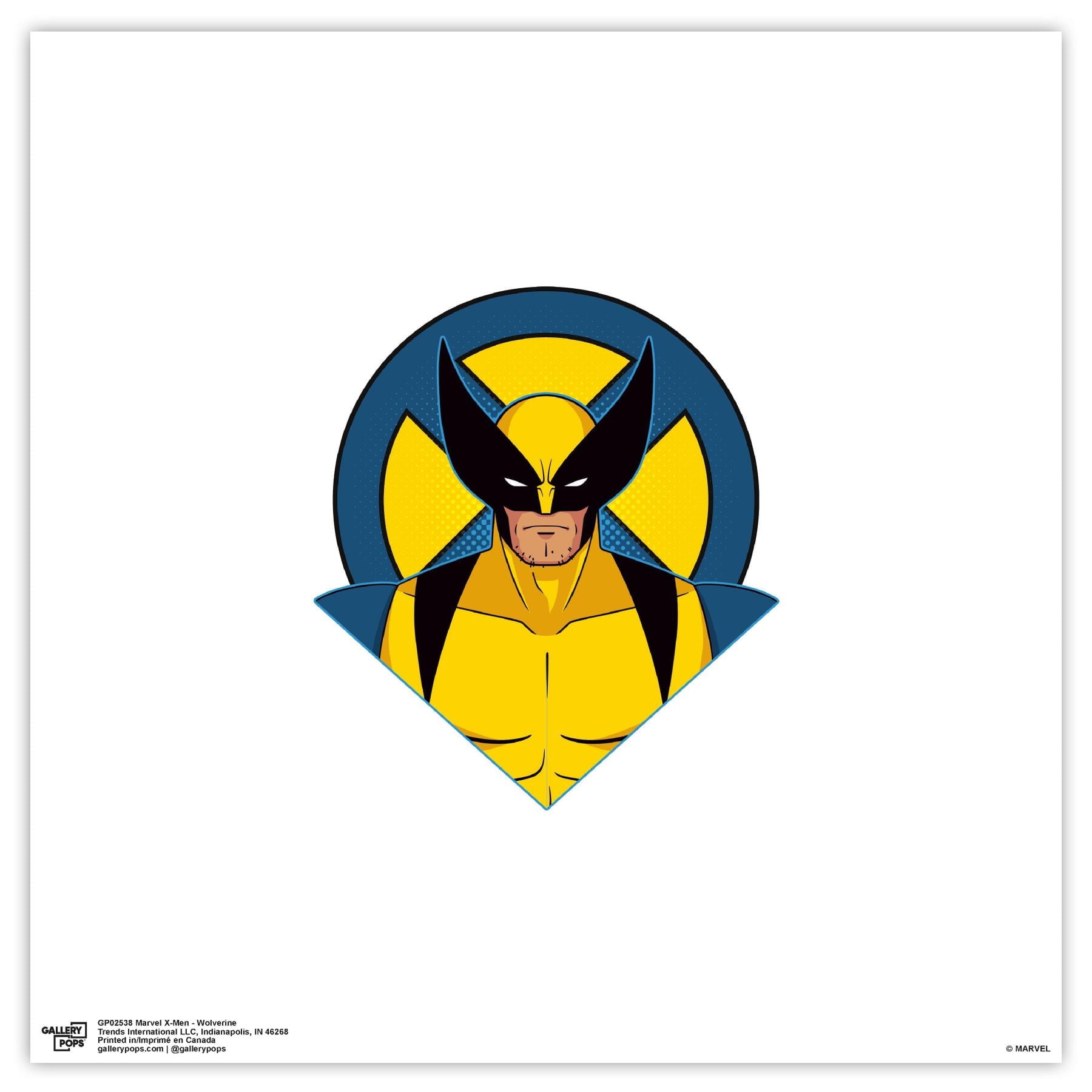 Gallery Pops Marvel X-Men '97 - Wolverine Wall Art, Unframed Version ...