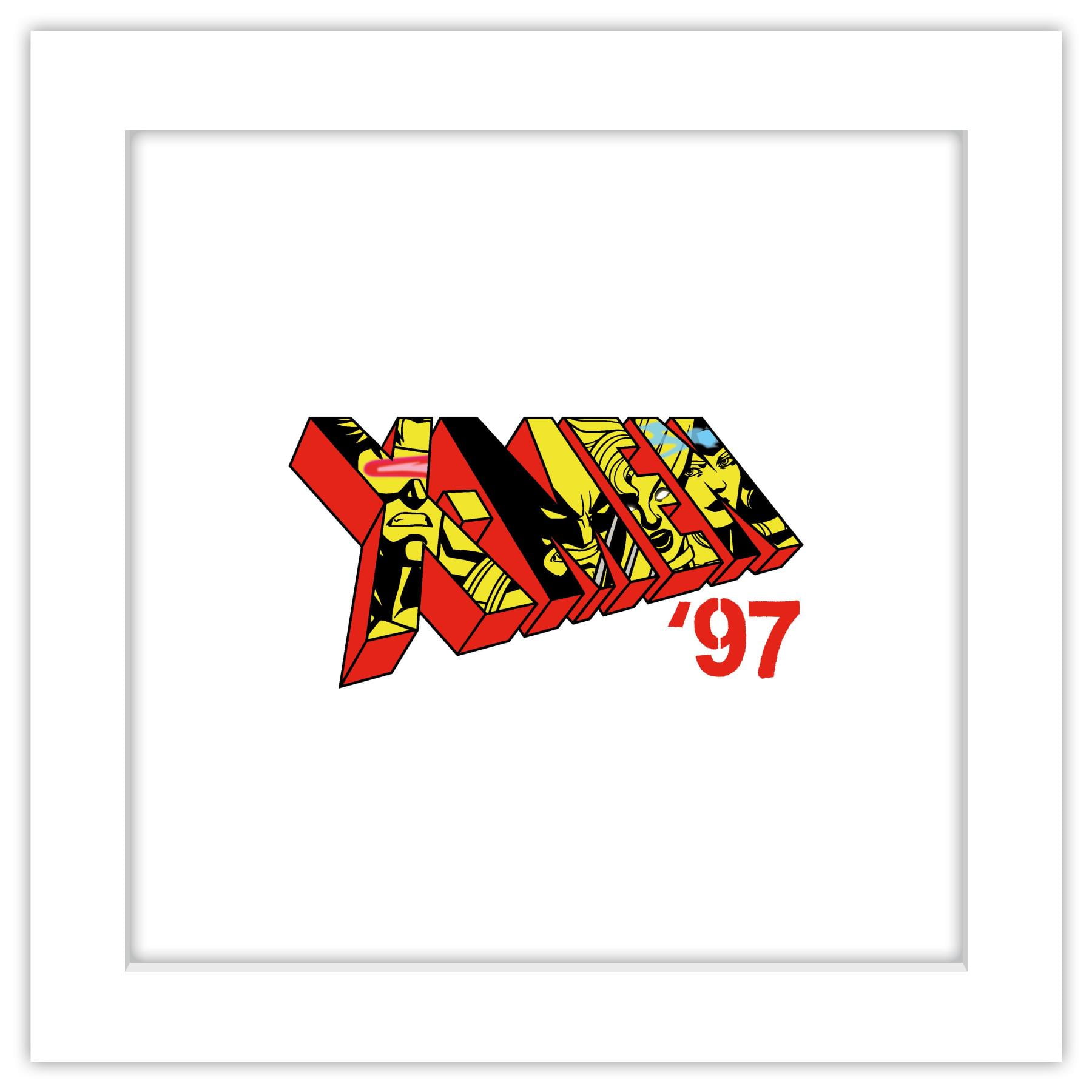 Gallery Pops Marvel X-Men '97 - X-Men 3D Logo Wall Art, White Framed ...