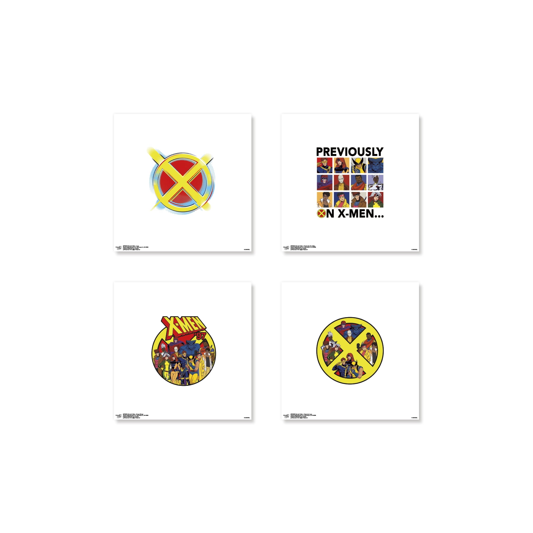 Gallery Pops Marvel X-Men - Graphic Wall Art Bundle (4-Pack) - Walmart.com