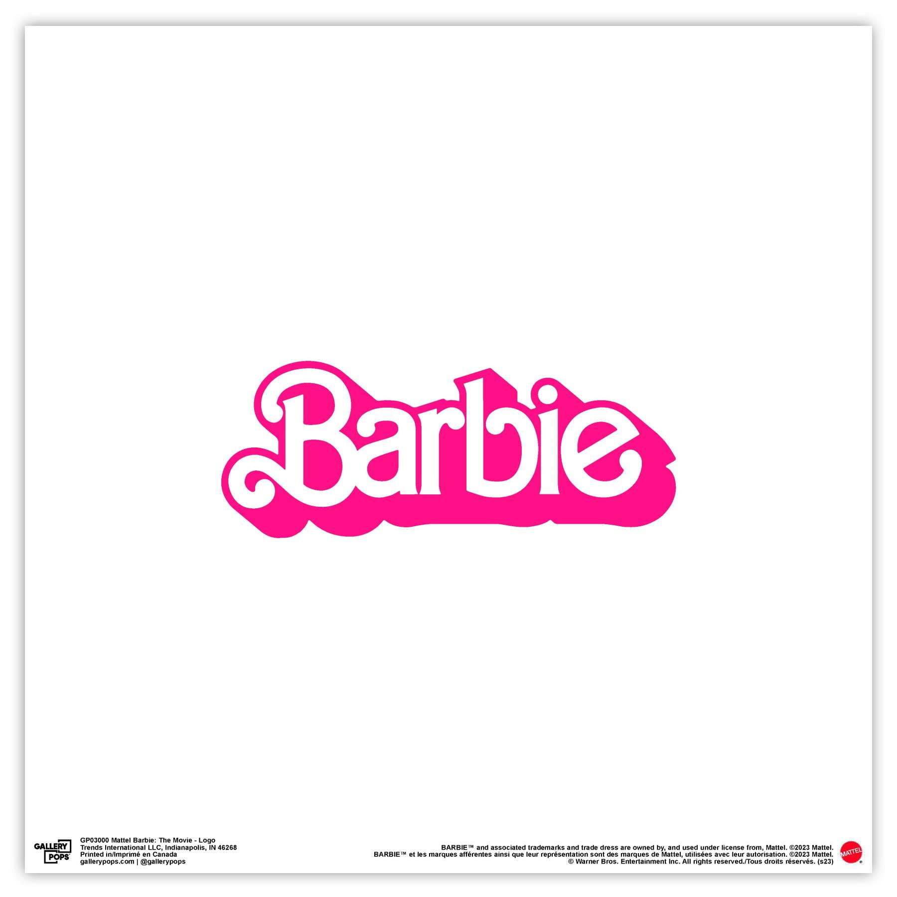 Gallery Pops Mattel Barbie: The Movie - Logo Wall Art, Unframed Version ...
