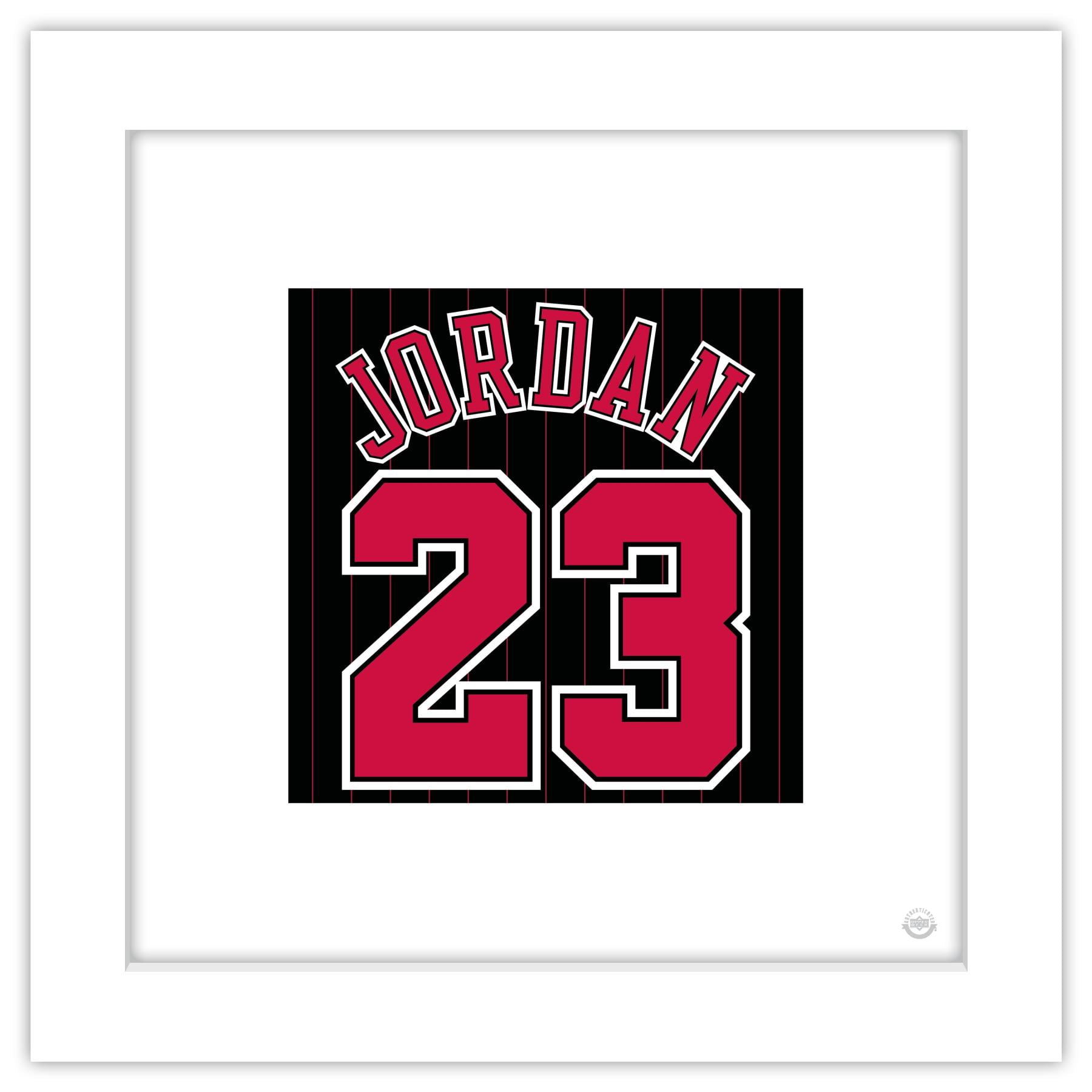 Gallery Pops Michael Jordan - Jersey Number Pin Stripes Wall Art, White ...