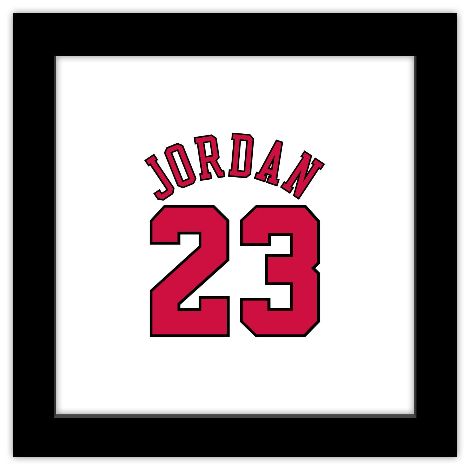 Gallery Pops Michael Jordan - Jersey Number White Wall Art, Black ...