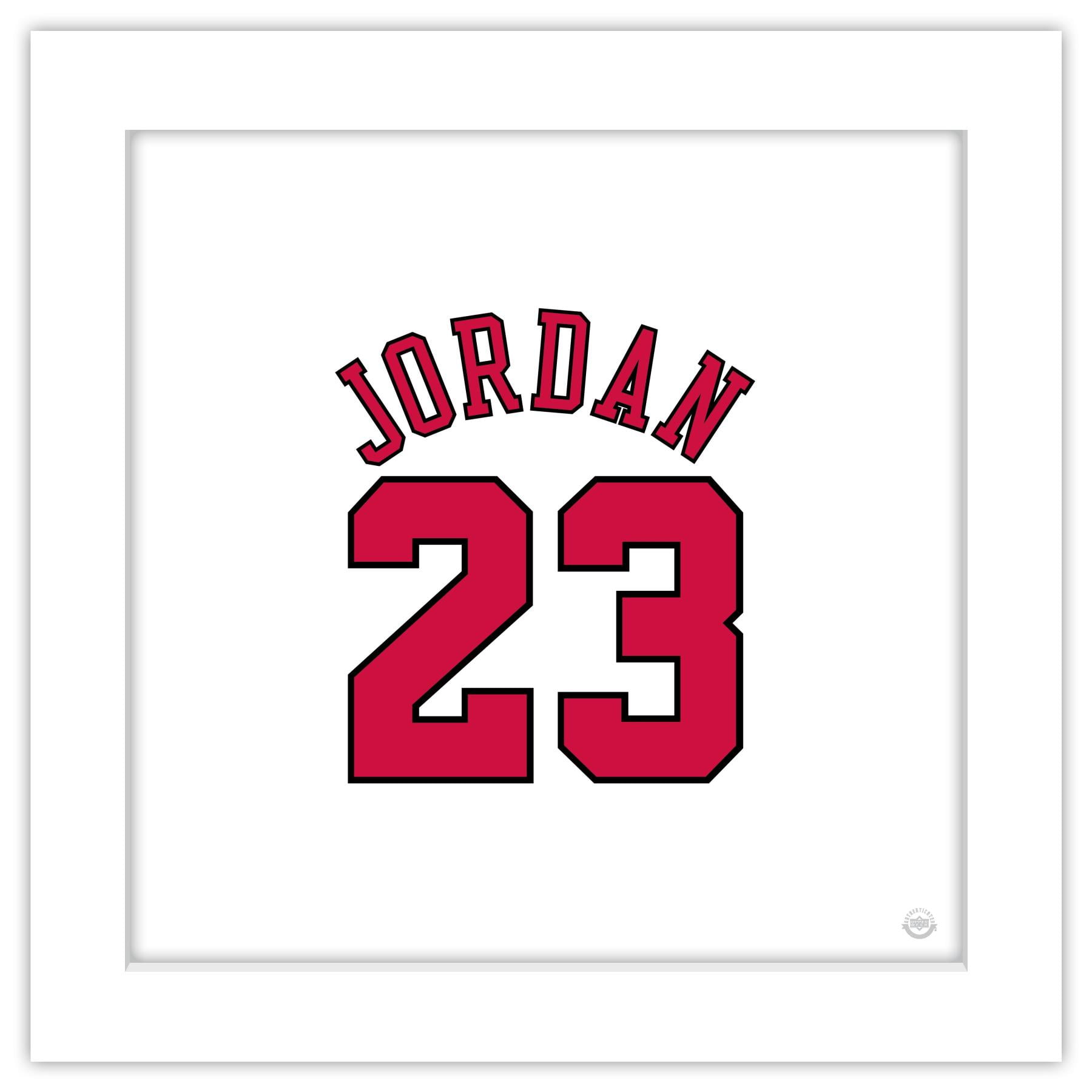 Gallery Pops Michael Jordan - Jersey Number White Wall Art, White ...