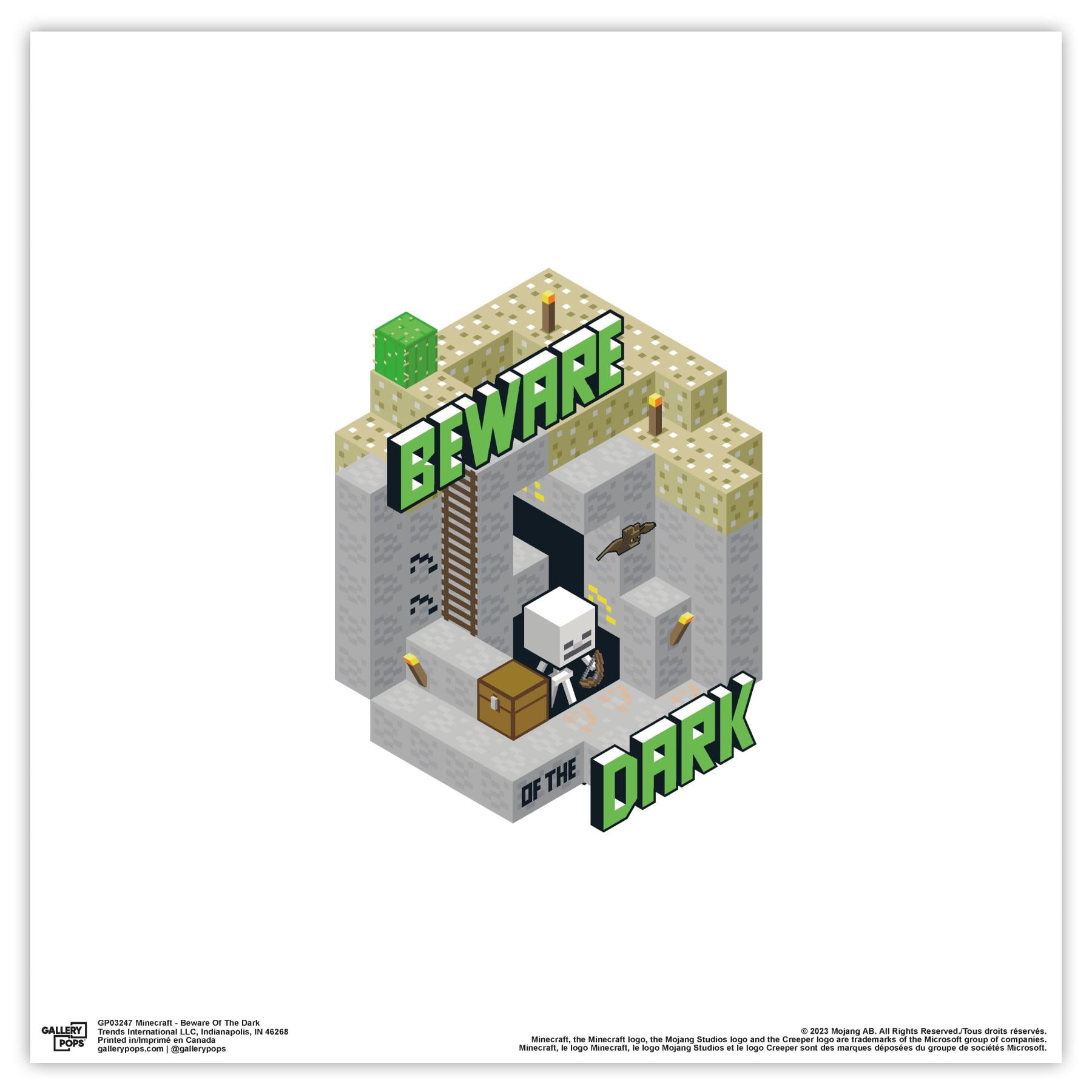 Gallery Pops Minecraft - Beware Of The Dark Wall Art, Unframed Version ...