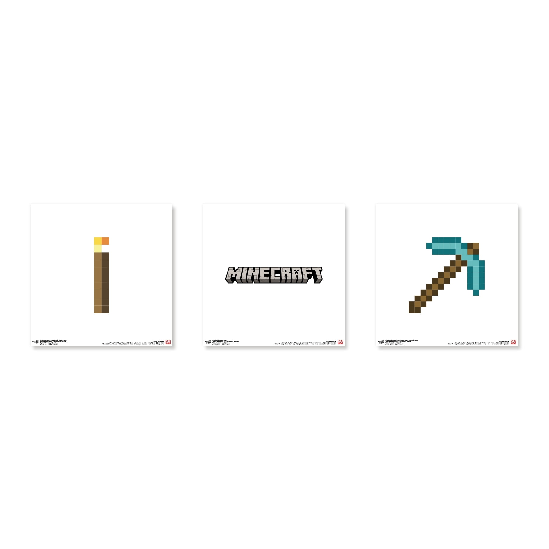 Gallery Pops Minecraft - Builder's Essentials Wall Art Bundle (3-Pack) - Walmart.com