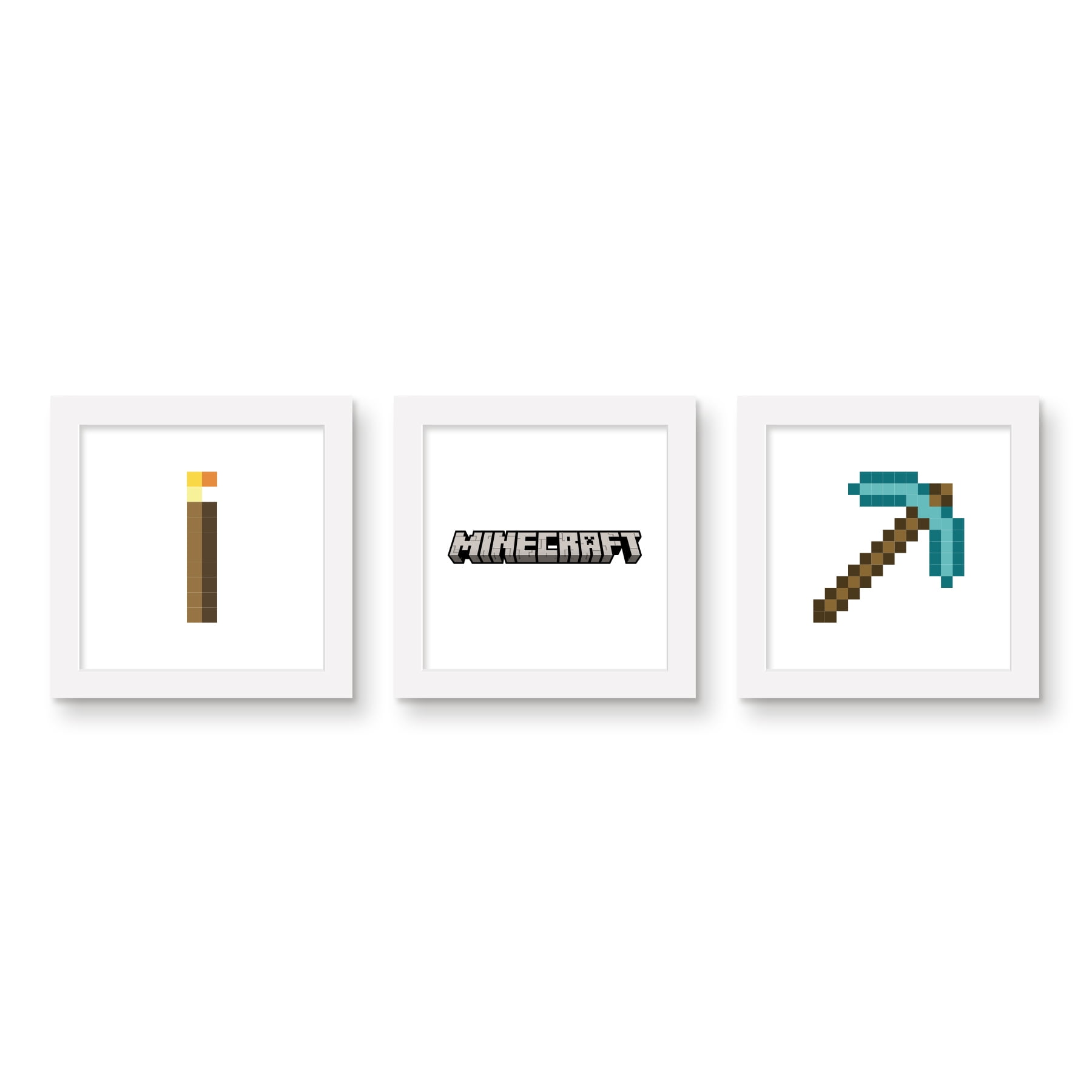 Gallery Pops Minecraft - Builder's Essentials Wall Art Bundle (3-Pack ...