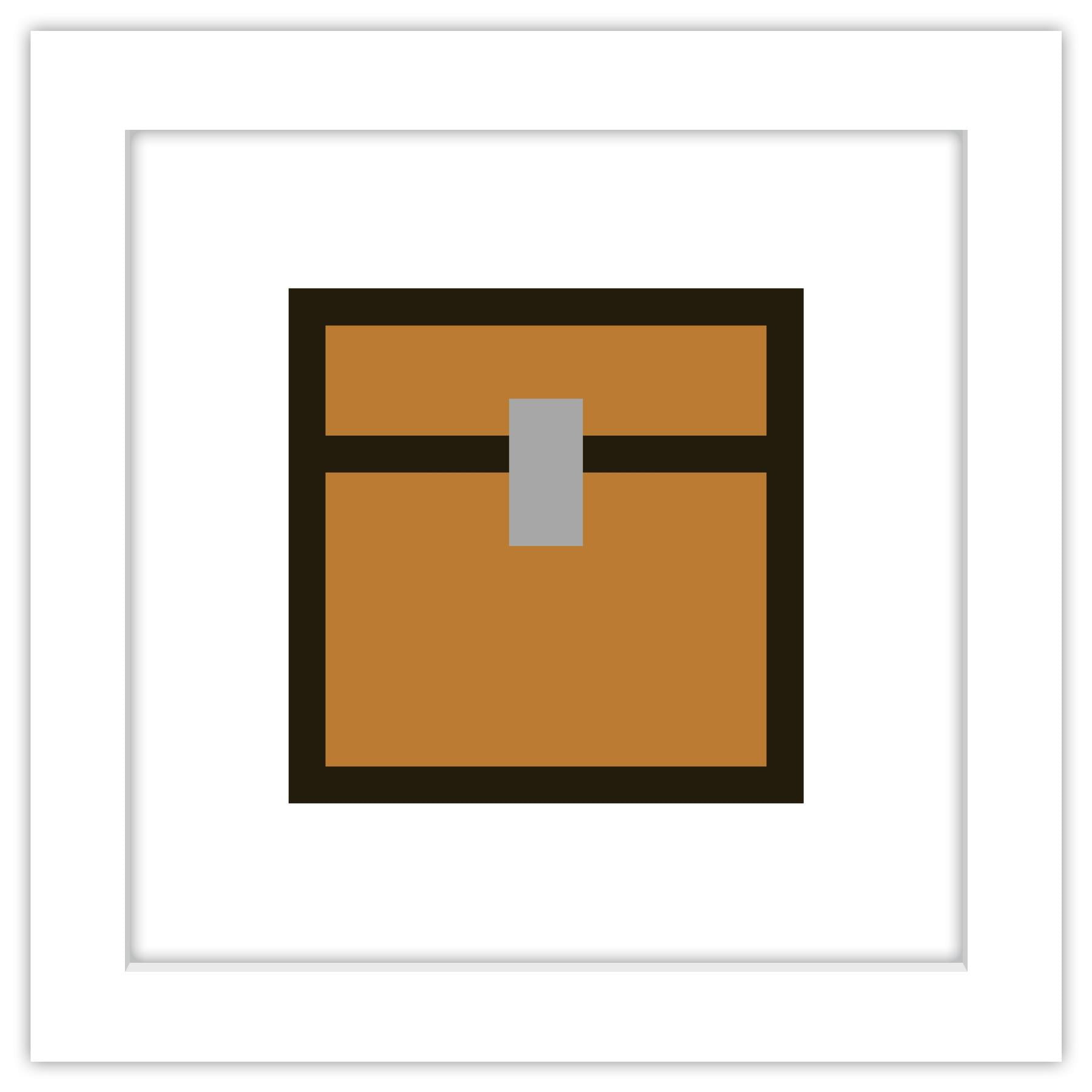 Gallery Pops Minecraft: Iconic Pixels - Blocks - Chest Wall Art, White ...
