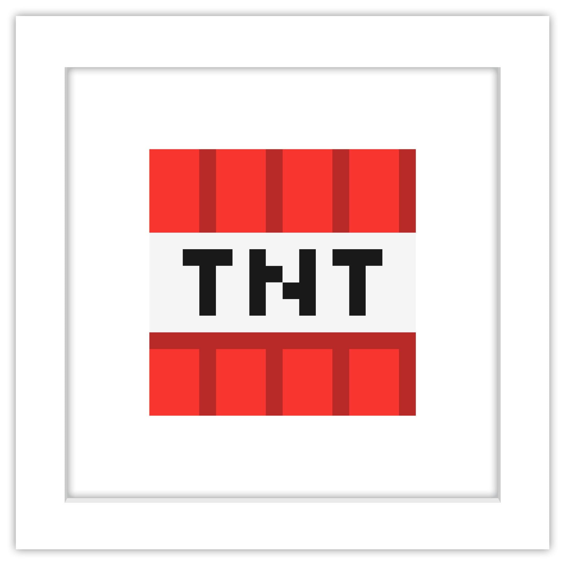 Gallery Pops Minecraft: Iconic Pixels - Blocks - TNT Wall Art, White ...