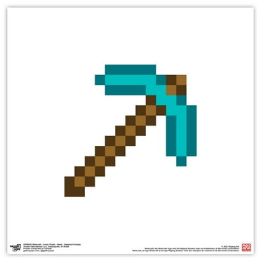 Gallery Pops Minecraft: Iconic Pixels - Items - Iron Hoe Wall Art ...