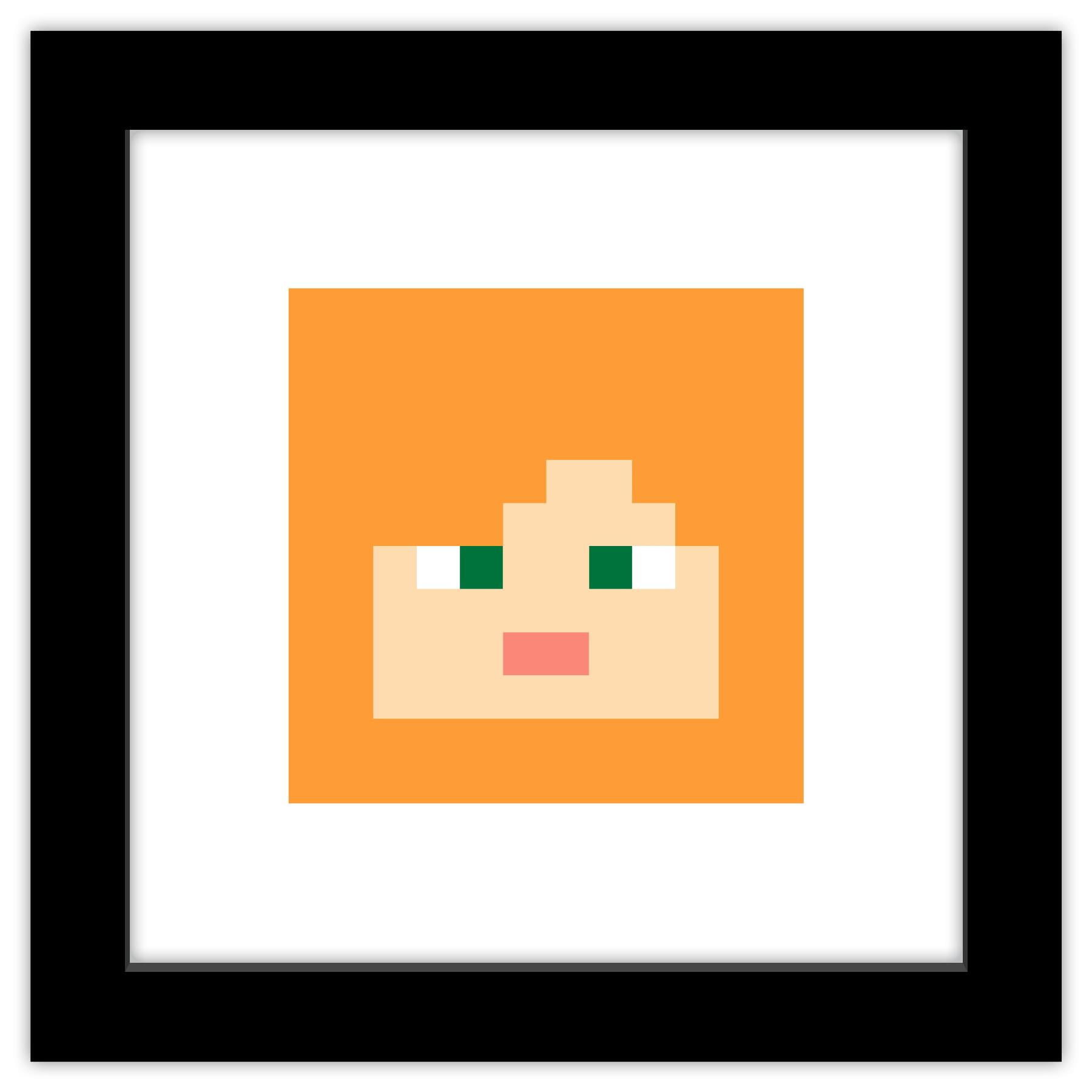 Gallery Pops Minecraft: Iconic Pixels - Mobs - Alex Wall Art, Black ...