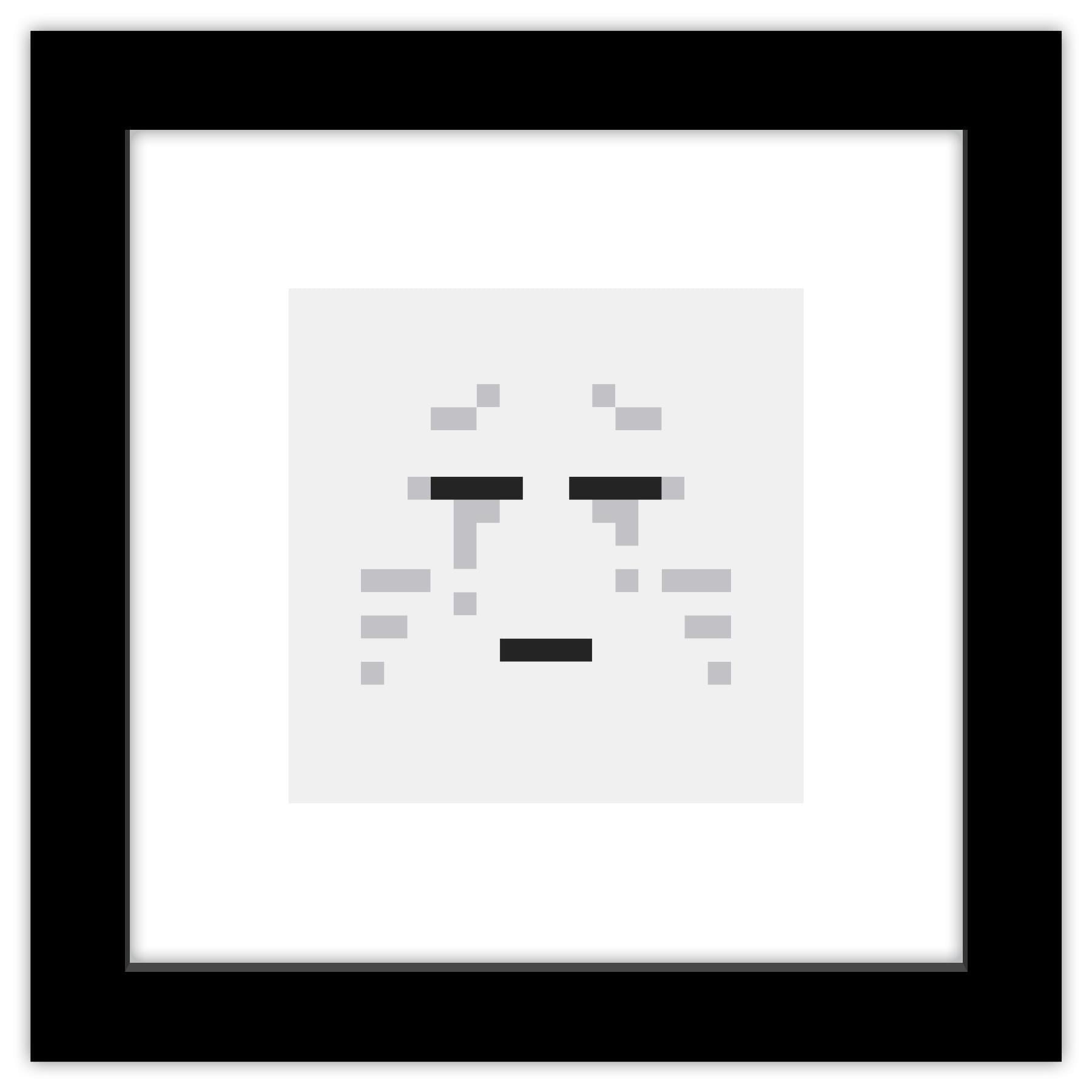Gallery Pops Minecraft: Iconic Pixels - Mobs - Ghast Wall Art, Black ...